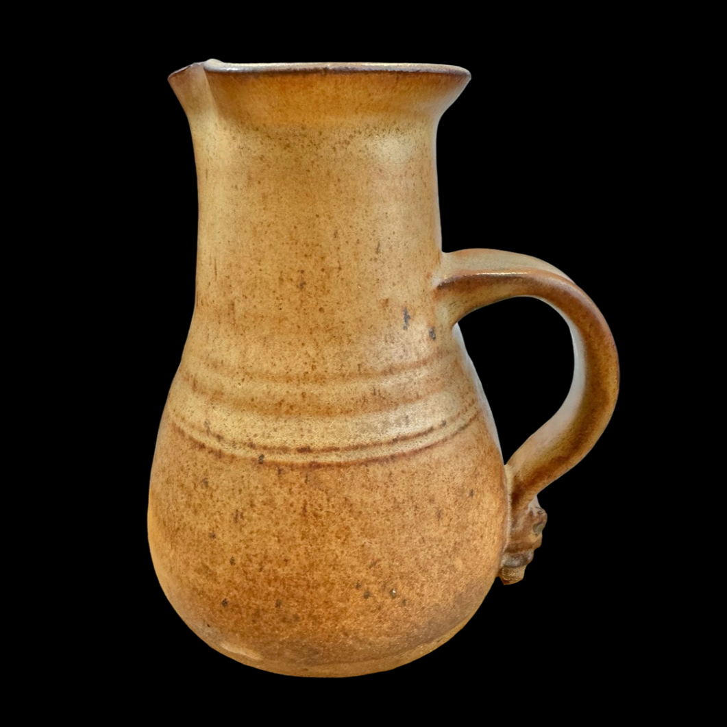 Signed Art Pottery Rustic Pitcher