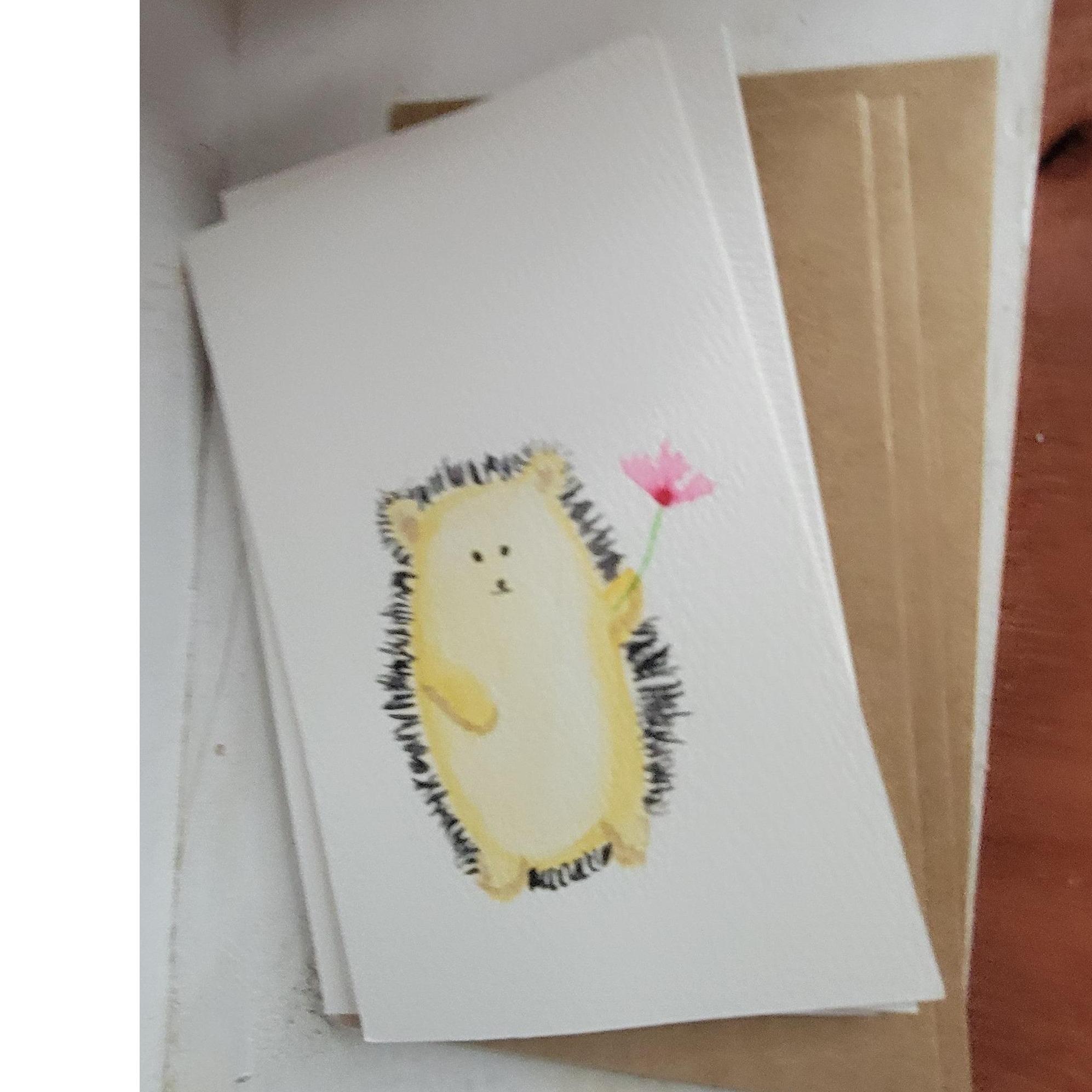 Handpainted Watercolor Critters Card Sets Of Four