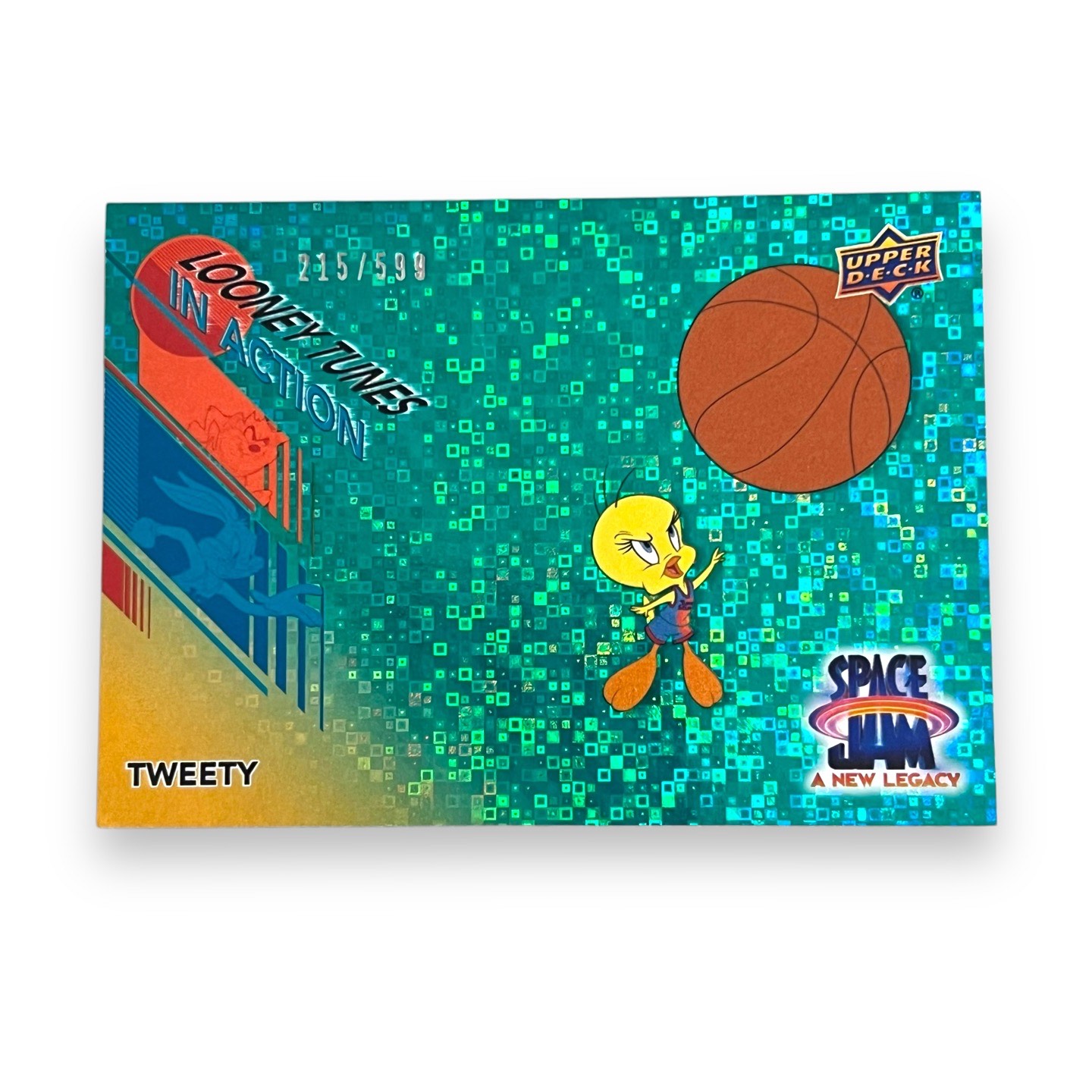 2021 Upper Deck Space Jam Tweety Looney Tunes In Action Green 215/599