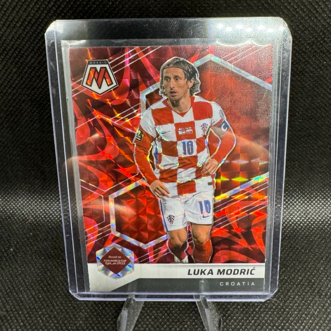 Luka Modric 2021-22 Panini Mosaic FIFA World Cup Qatar Reactive Red ...