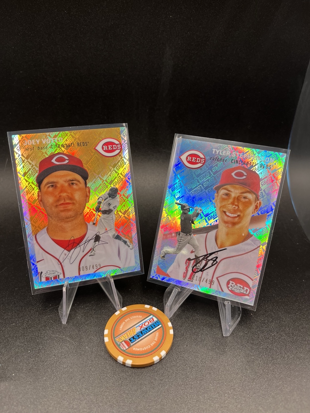 Joey Votto & Tyler Stephenson #/499 2023 Topps Chrome Platinum ...