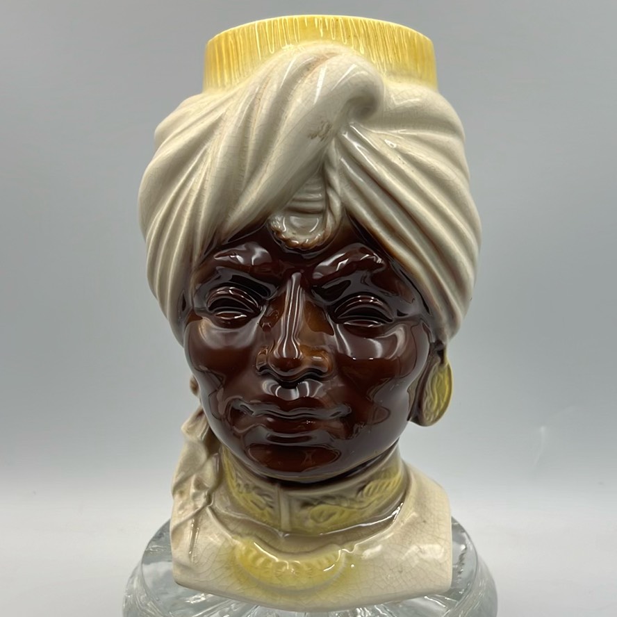 Royal Copley Sultan Head Vase Wall Pocket 8”