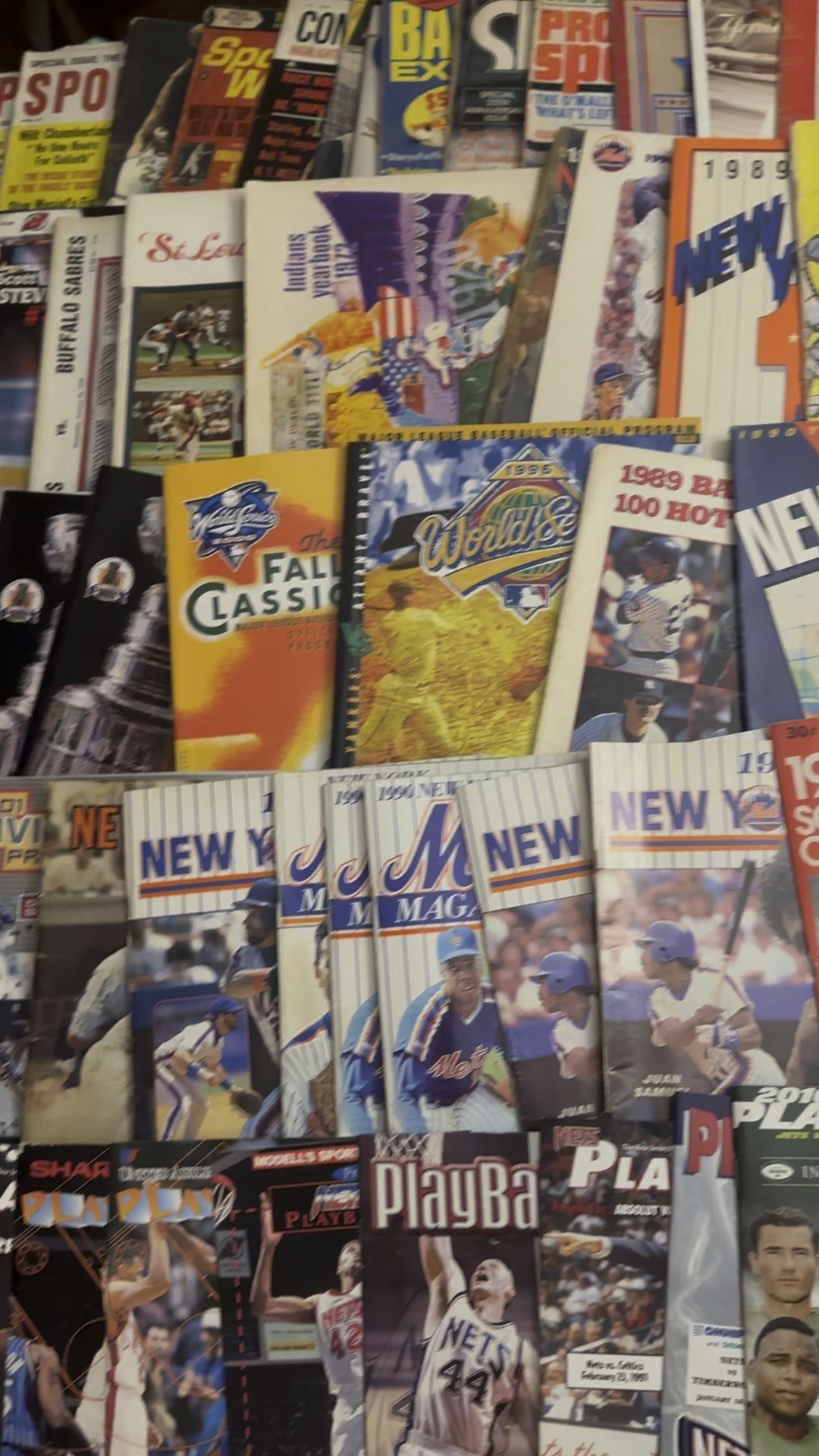 Copy of 110 Sports Programs, Yearbooks, Magazines World Series Playoffs ...