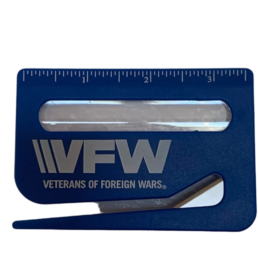 #8 Blue Vintage Veteran Of Foreign Wars VFW Letter Opener 3.5” Long