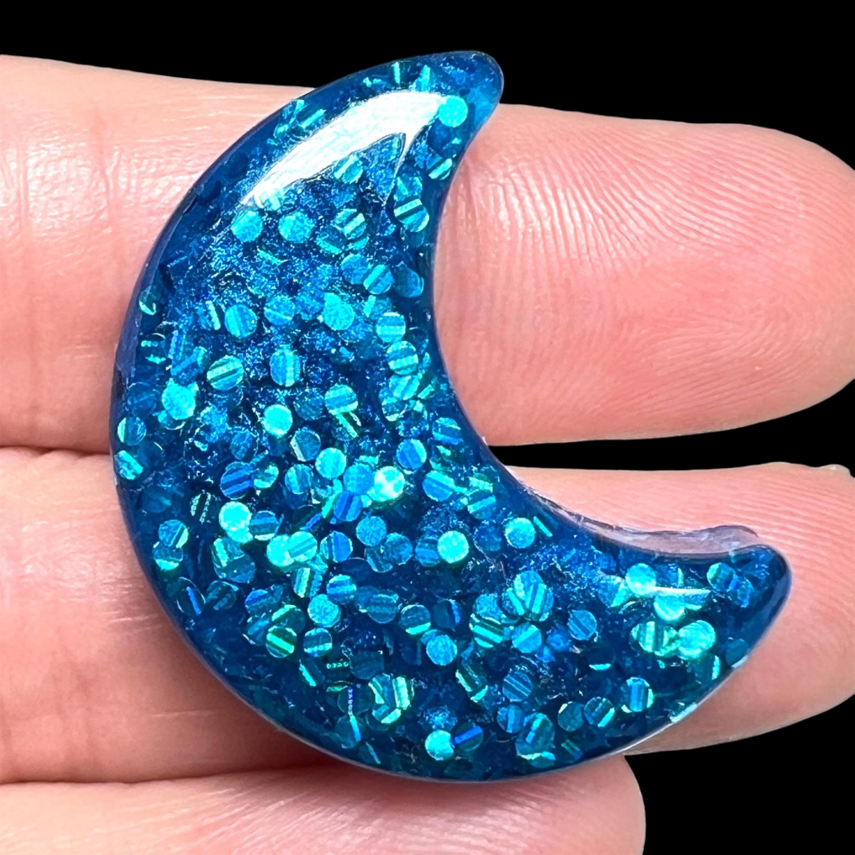 Blue Moon Magnet Resin Art
