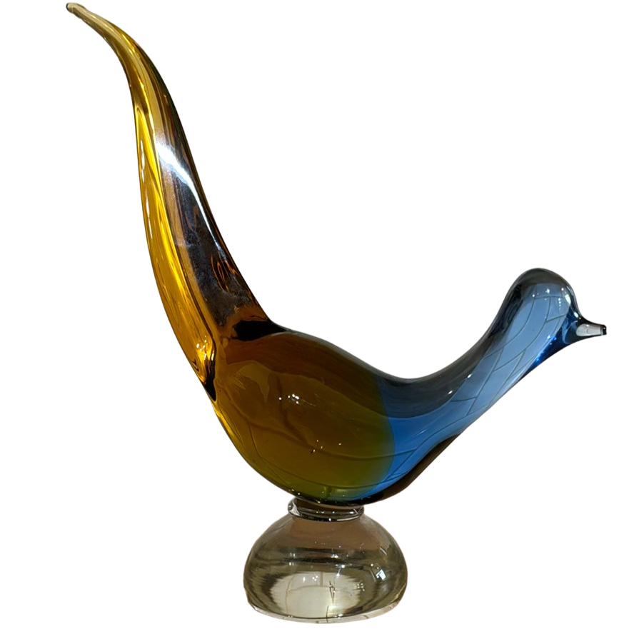 Marano Glass Bird Chipped Beak