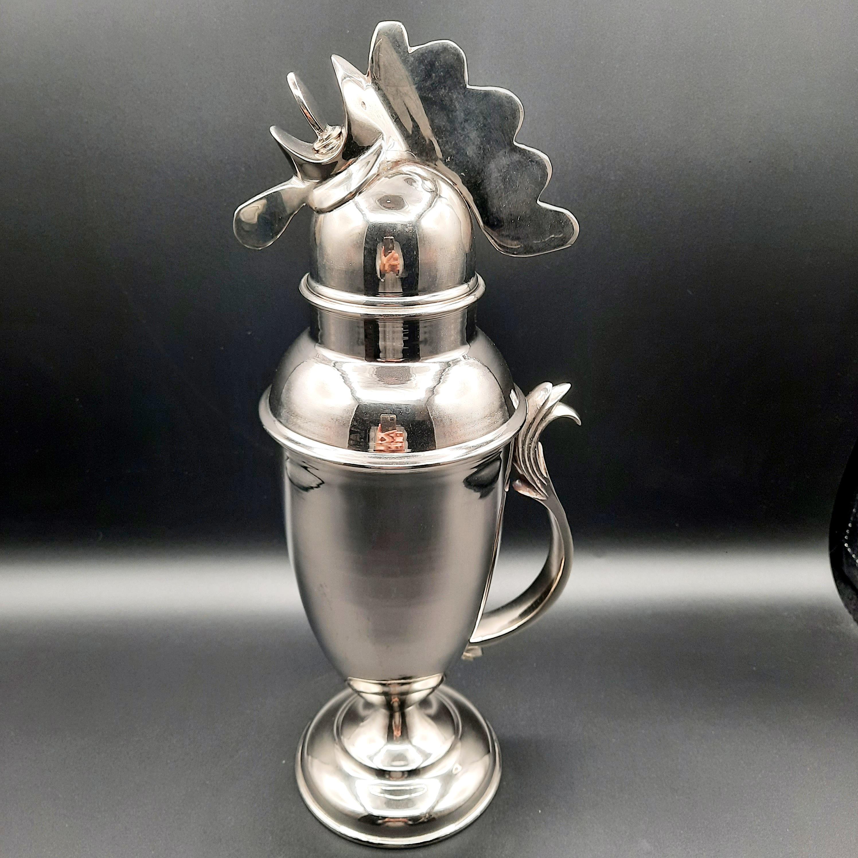 Rooster Martini Cocktail Shaker