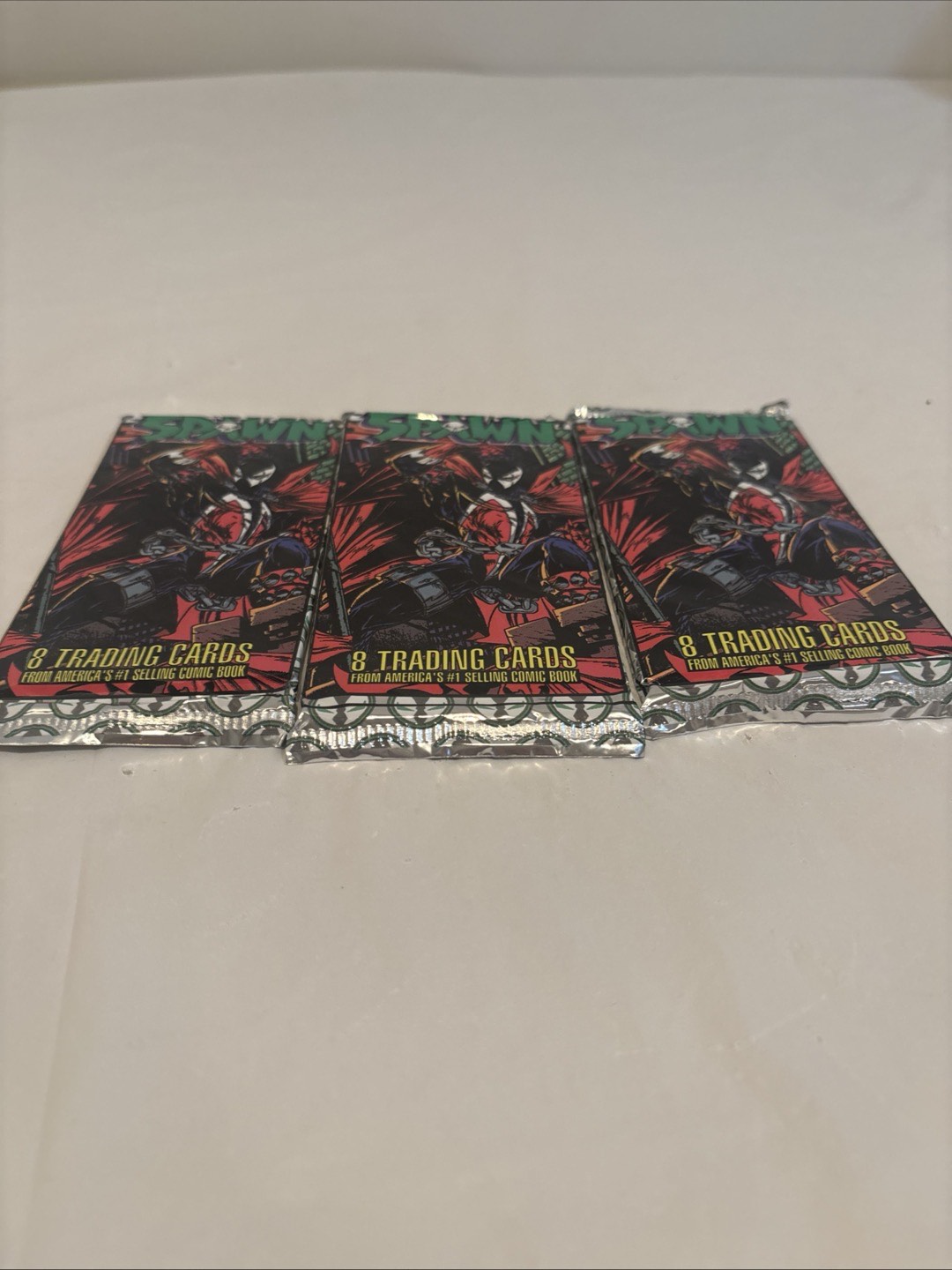 Todd McFarlane Spawn Factory Sealed Trading Card Packs (3) 1995