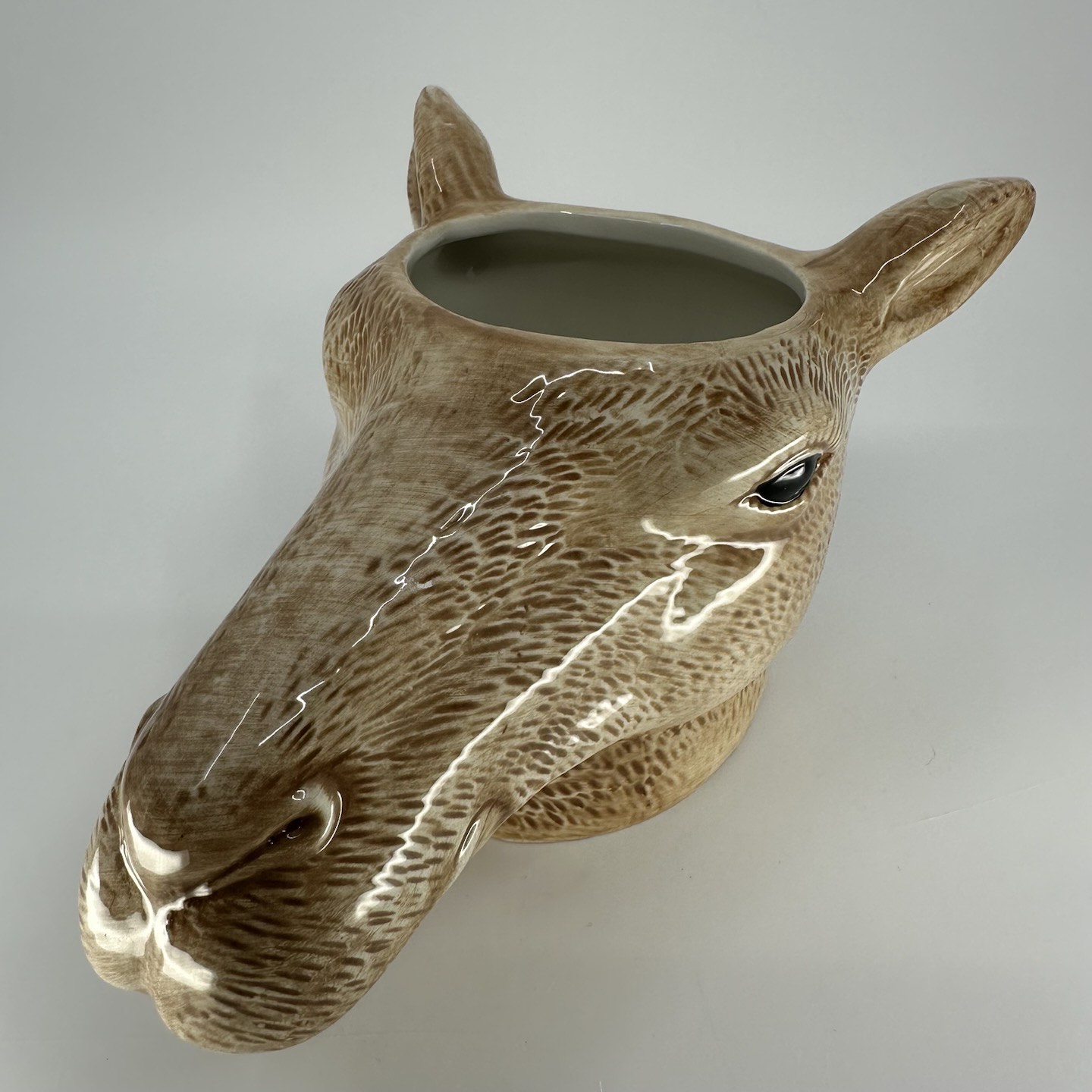 Camel Head Figurine Vase Pot Ceramic Planter