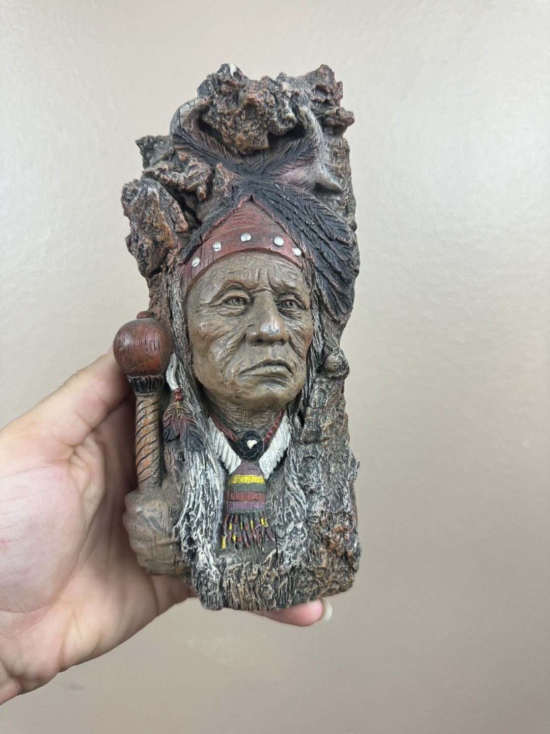 Avery Creations Native American Chief statue