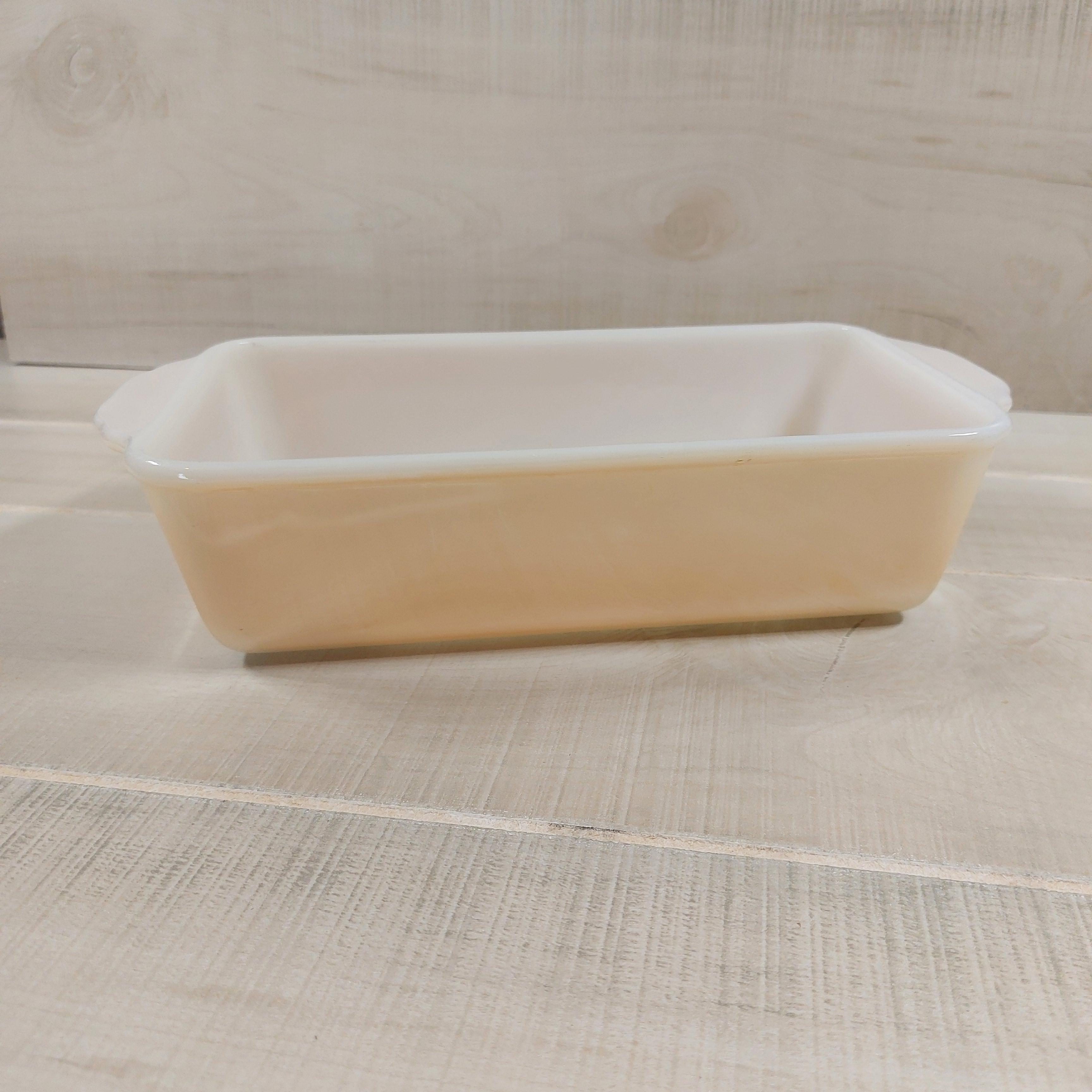 Vintage Anchor Hocking Fire King Peach Lustre 1Qt Bread Loaf Pan 409 ...