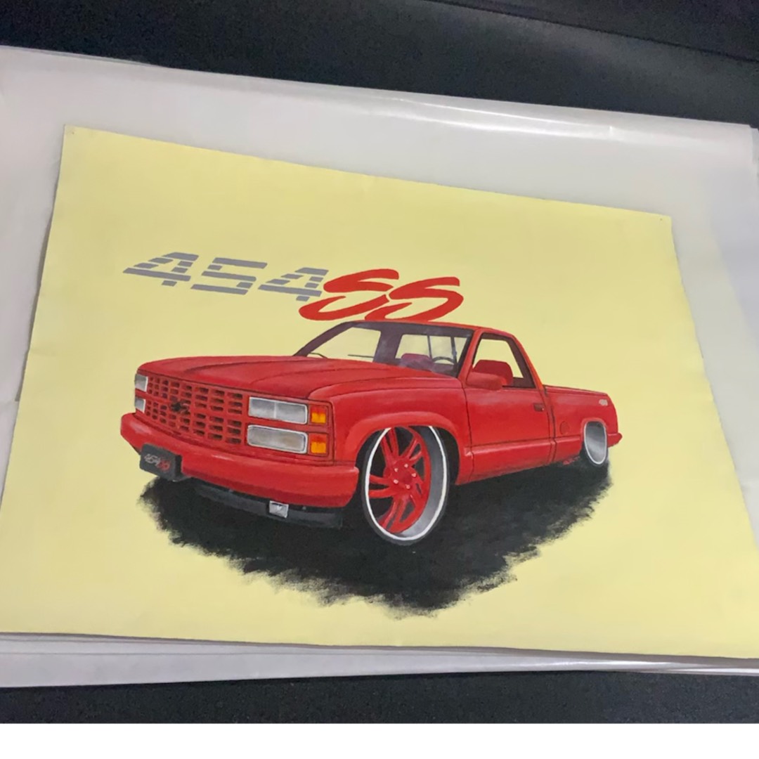“454 SS Chevrolet Spit Fire 🔥 Champion ” By Art. Signed By Artist 20 ...