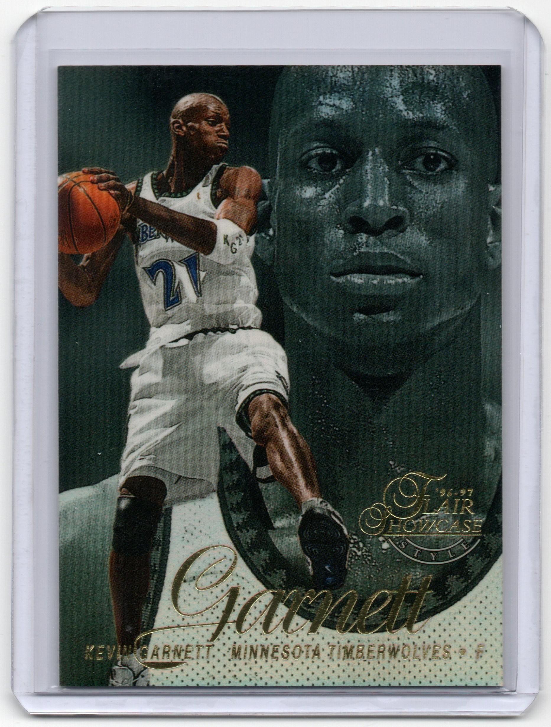1996-97 Flair Showcase Kevin Garnett Section 1 Row 2 Seat 21