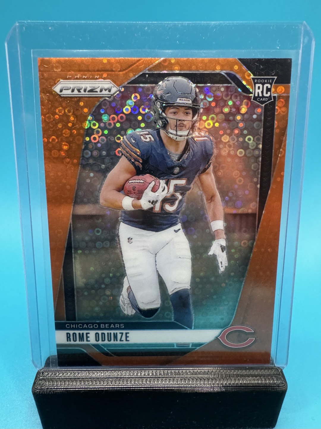 Rome Odunze Prizm Disco RC Chicago Bears