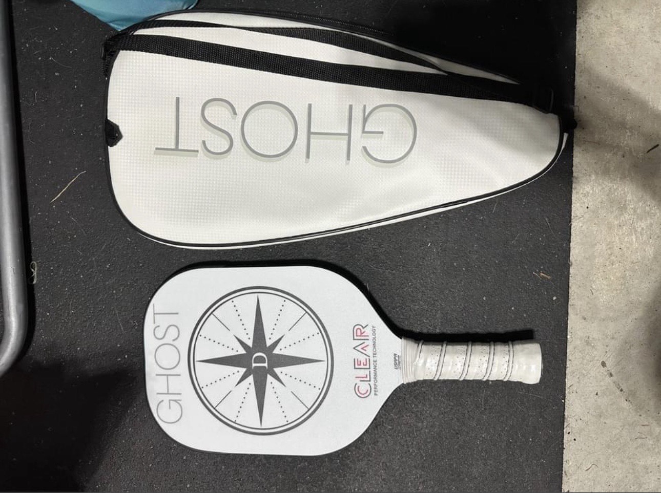 Clear, Ghost Pickleball Paddle With Case