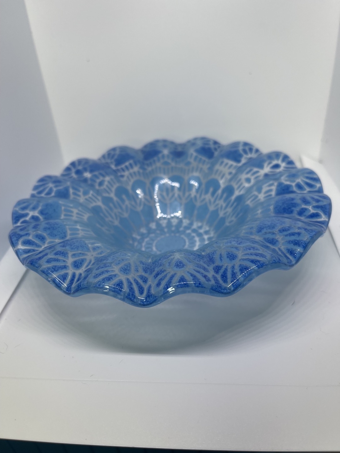 Signed Sydenstricker Fused Glass Bowl