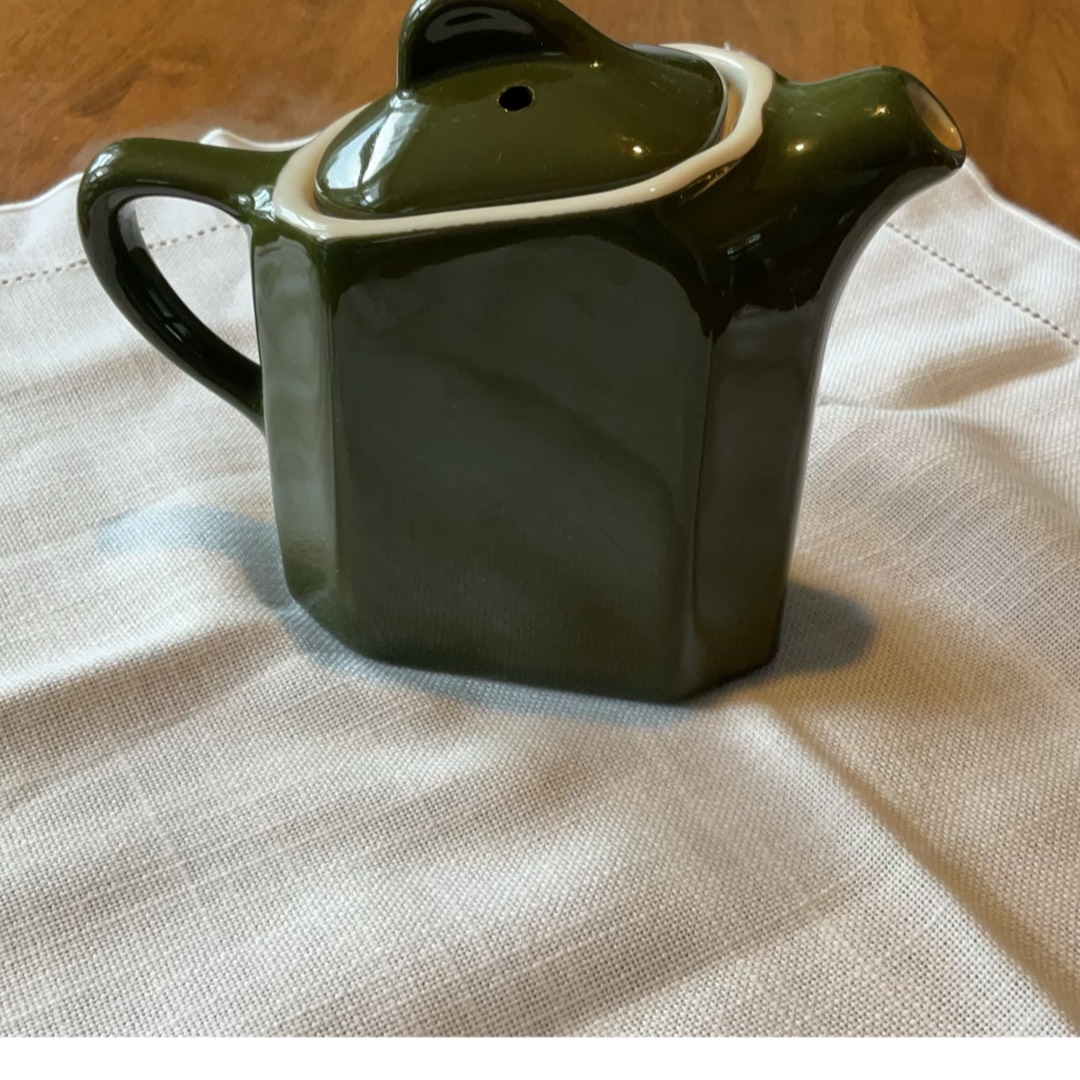 Small Olive Green Teapot