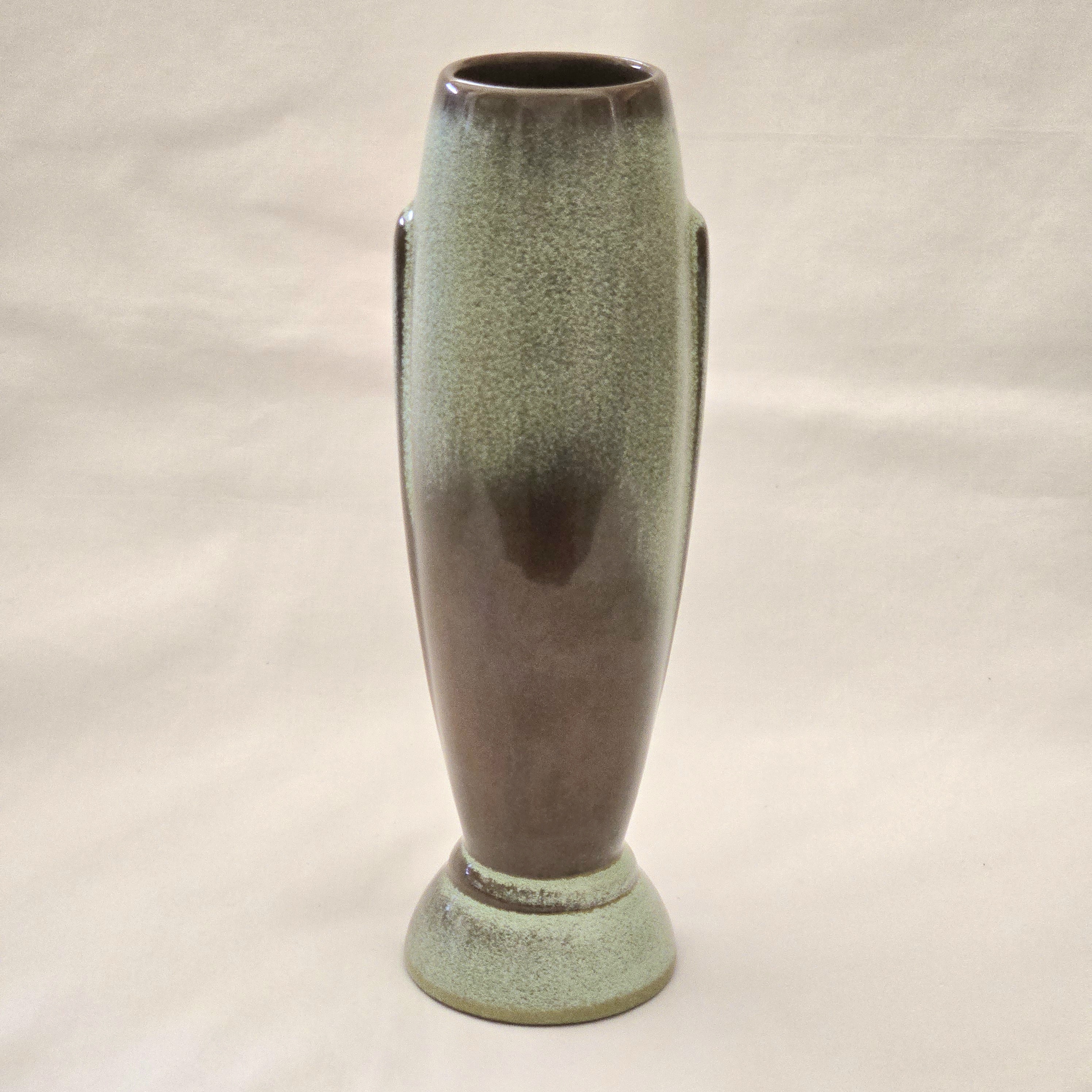 Frankoma Pottery Bud Vase Art Deco style #43 Stamped 8" Tall Vintage ...