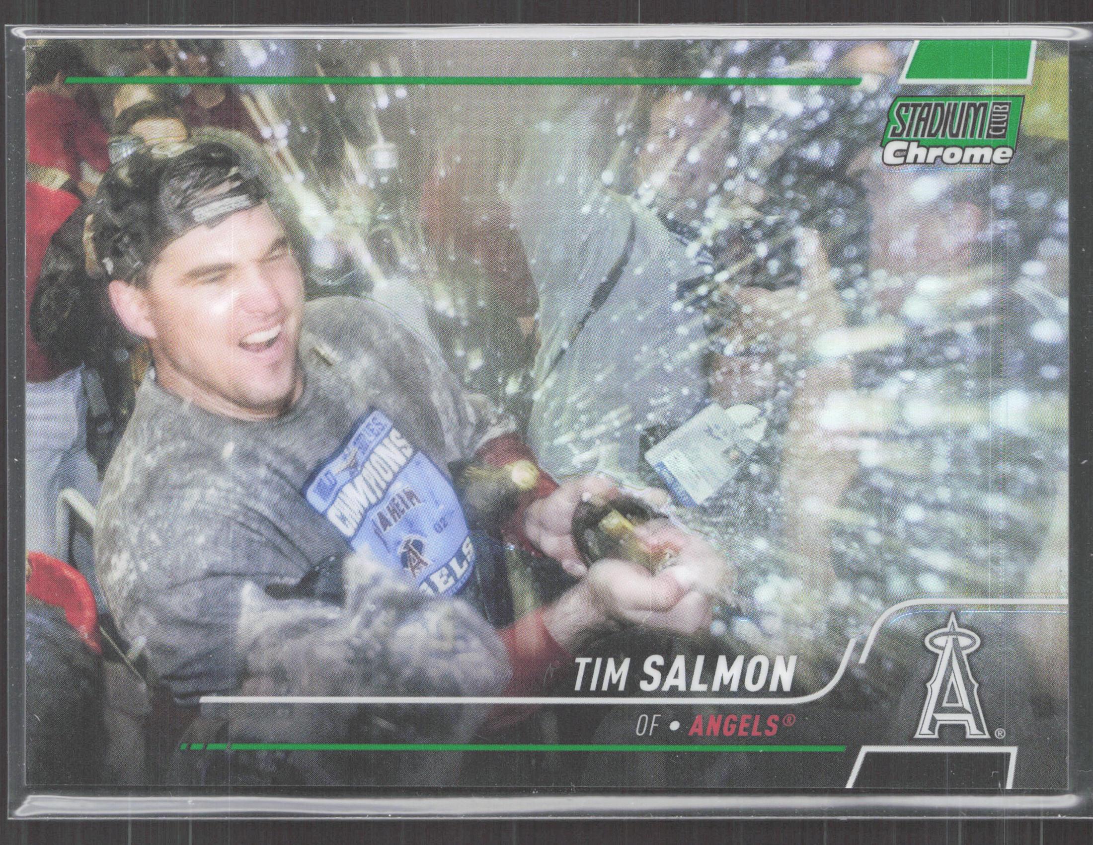 Tim Salmon 2022 Stadium Club Chrome #295 Green Parallel /99 | Los ...