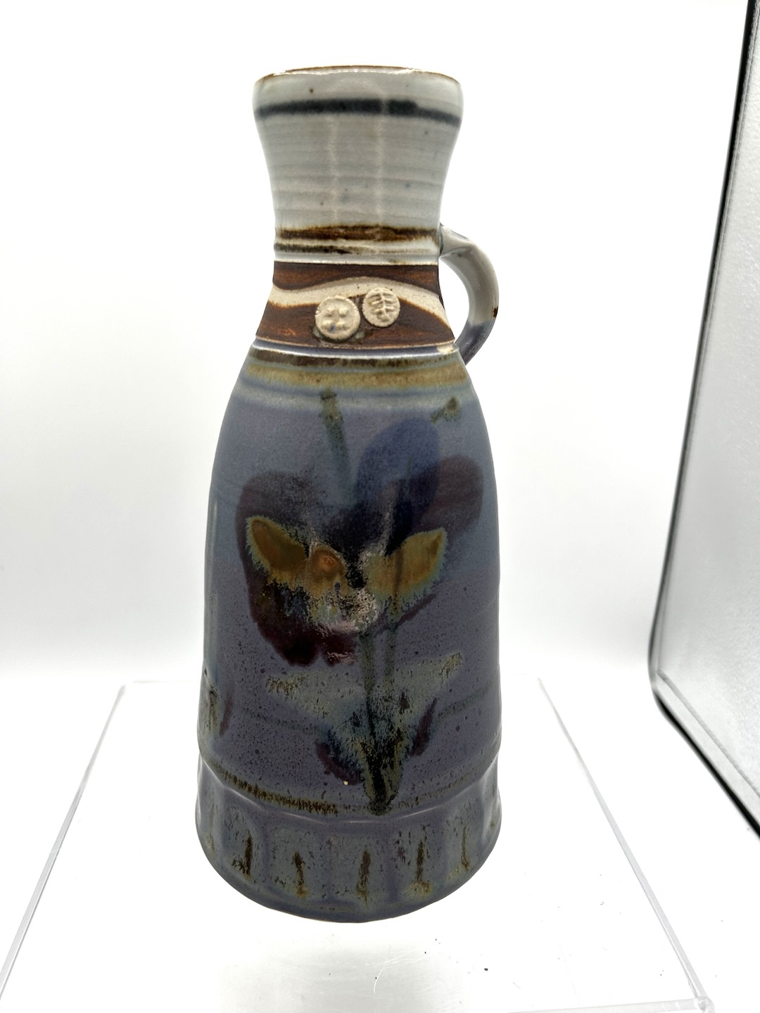 Studio Pottery Purple Pitcher McKee 9 Inches