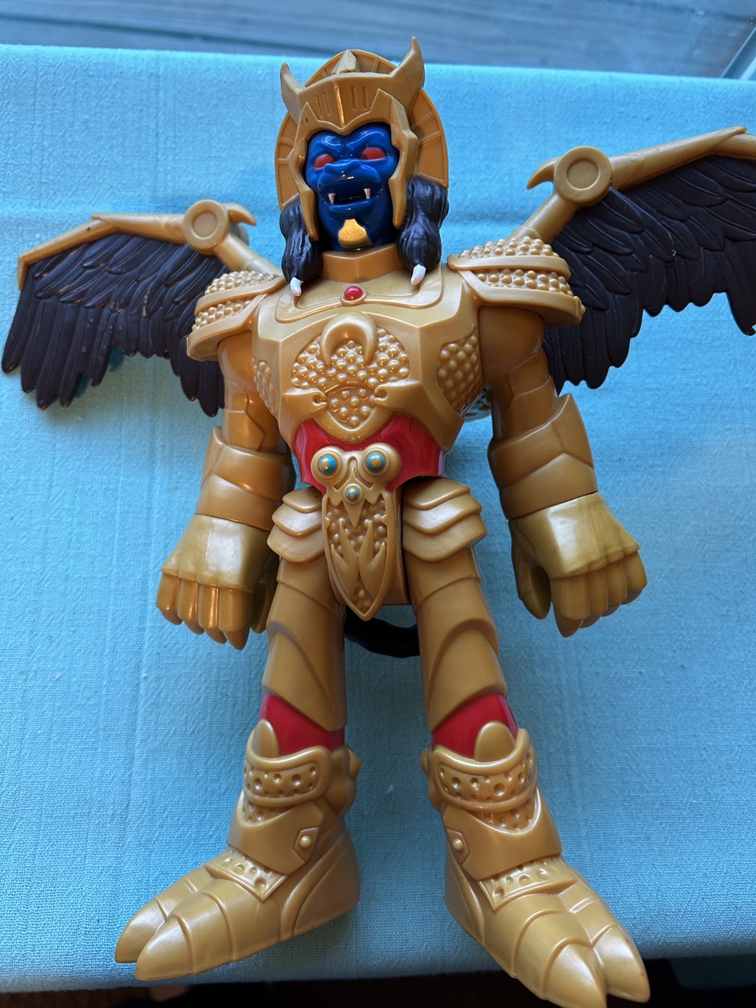 GOLD POWER RANGERS 2015 MATTEL 10" VILLAIN GOLDAR ACTION FIGURE IMAGINEXT!