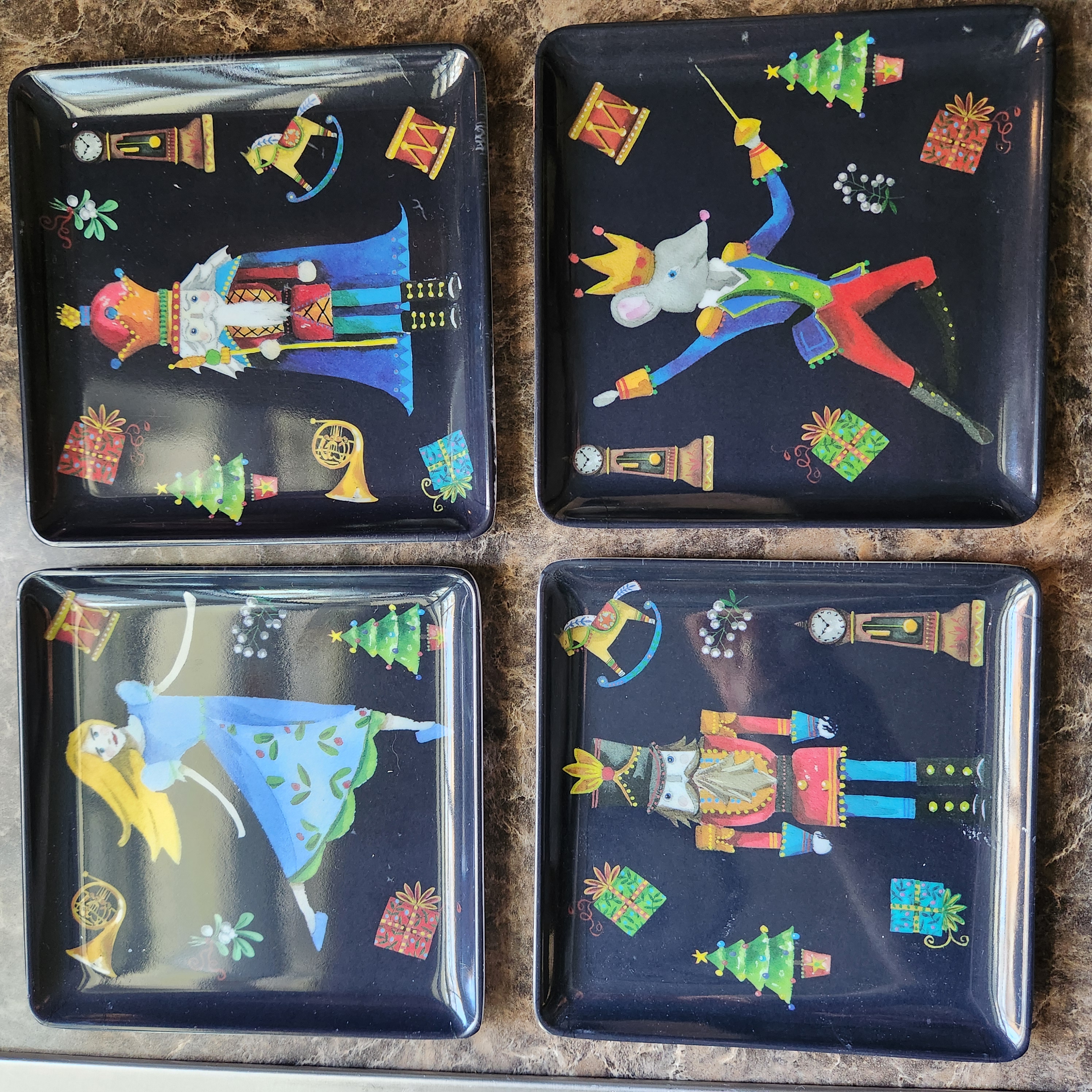 Nutcracker Christmas Set Of 4 plates