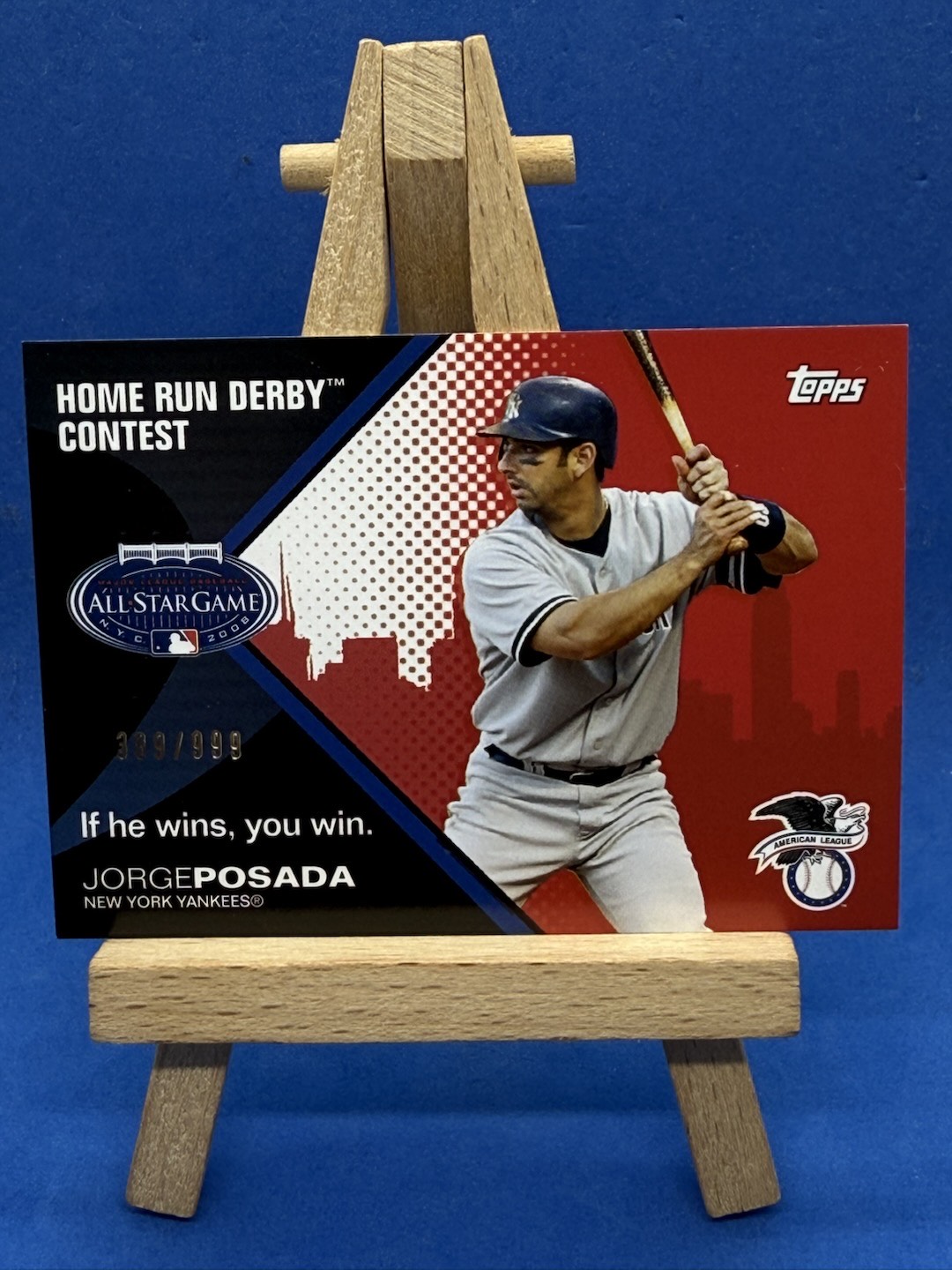 2008 Topps Jorge Posada Home Run Derby /999 New York Yankees A27