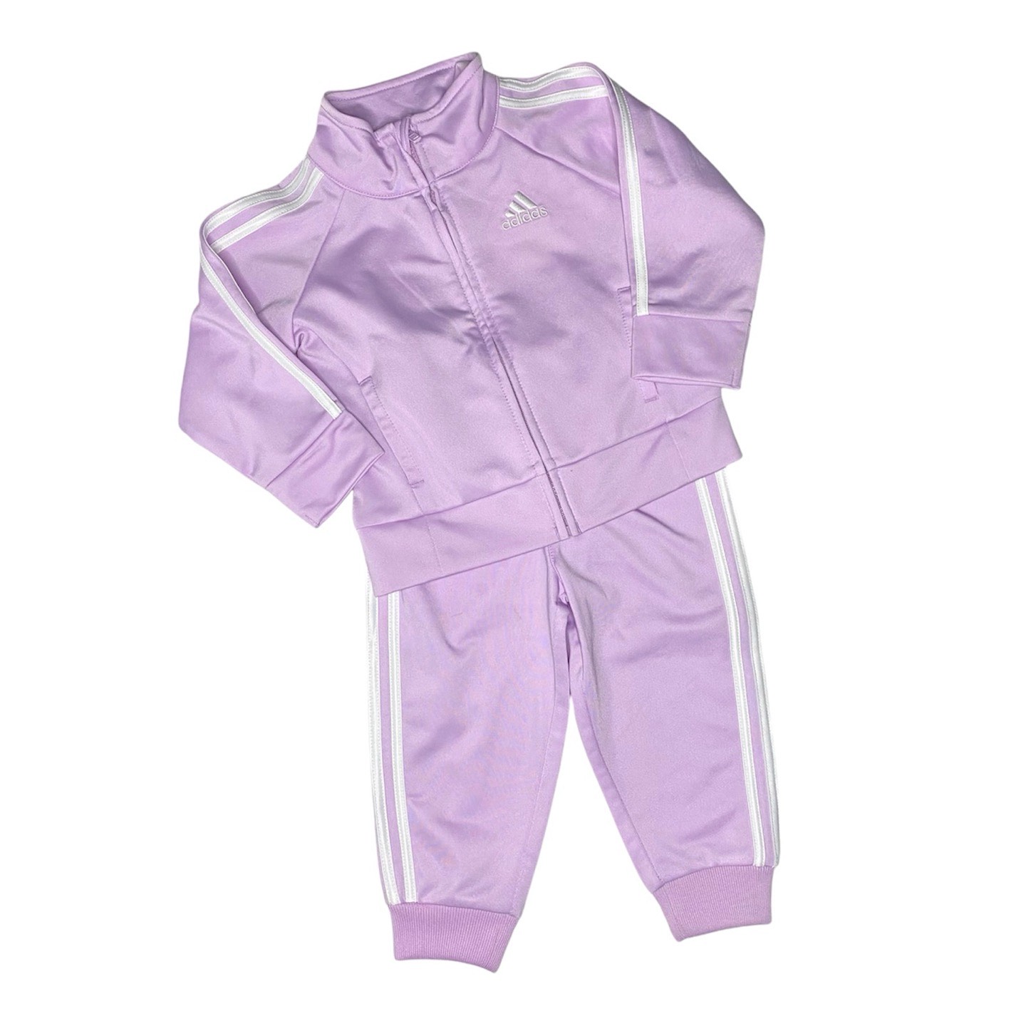 Adidas Purple Lavender Track Suit Embroidered Logo Size 12M