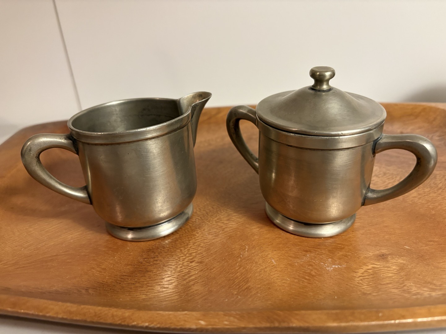 Vintage WearBrite The Grand Silver Co Creamer & Lidded Sugar - Nickel ...