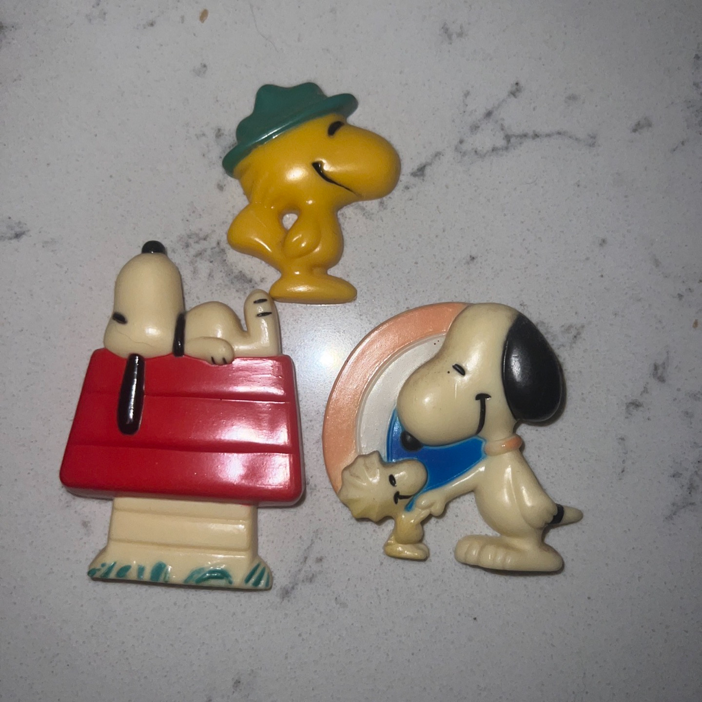 Vintage Snoopy Magnets Lot Of 3