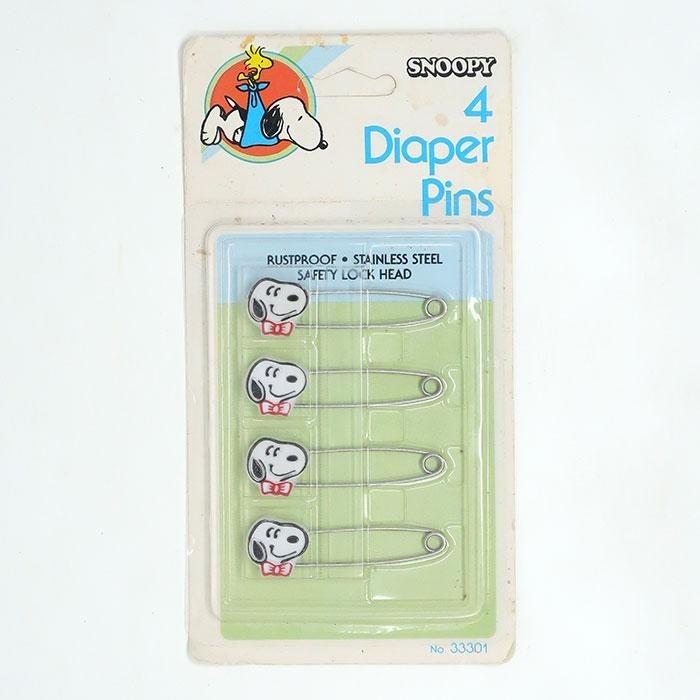 Snoopy Diaper Pins - Set of 4 - Peanuts