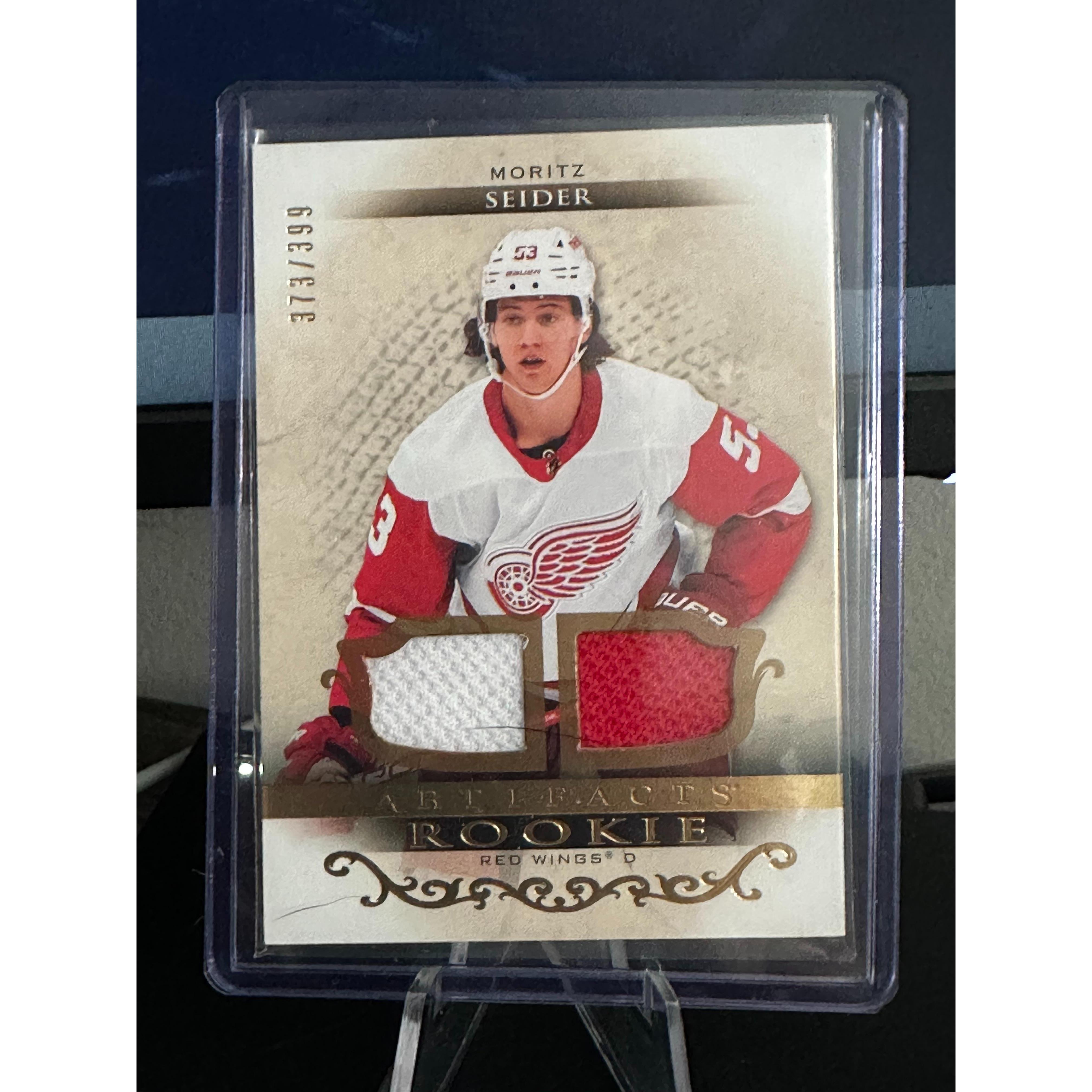 2021-22 UD Artifacts- Moritz Seider Rookie Gold, Double Color/Dual ...