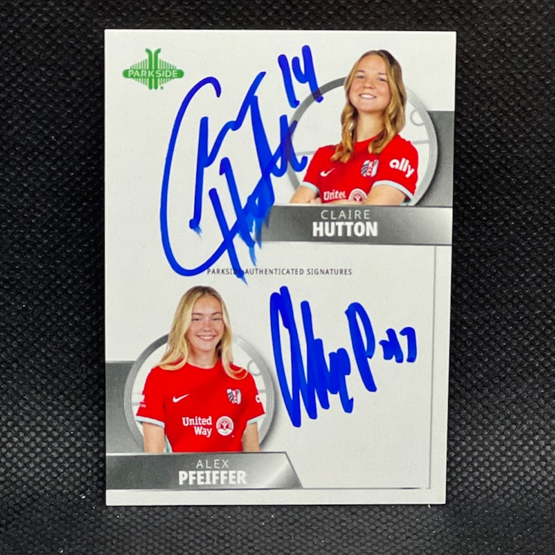 Claire Hutton Alex Pfeiffer 2024 Parkside NWSL Vol 2 Signature Series ...