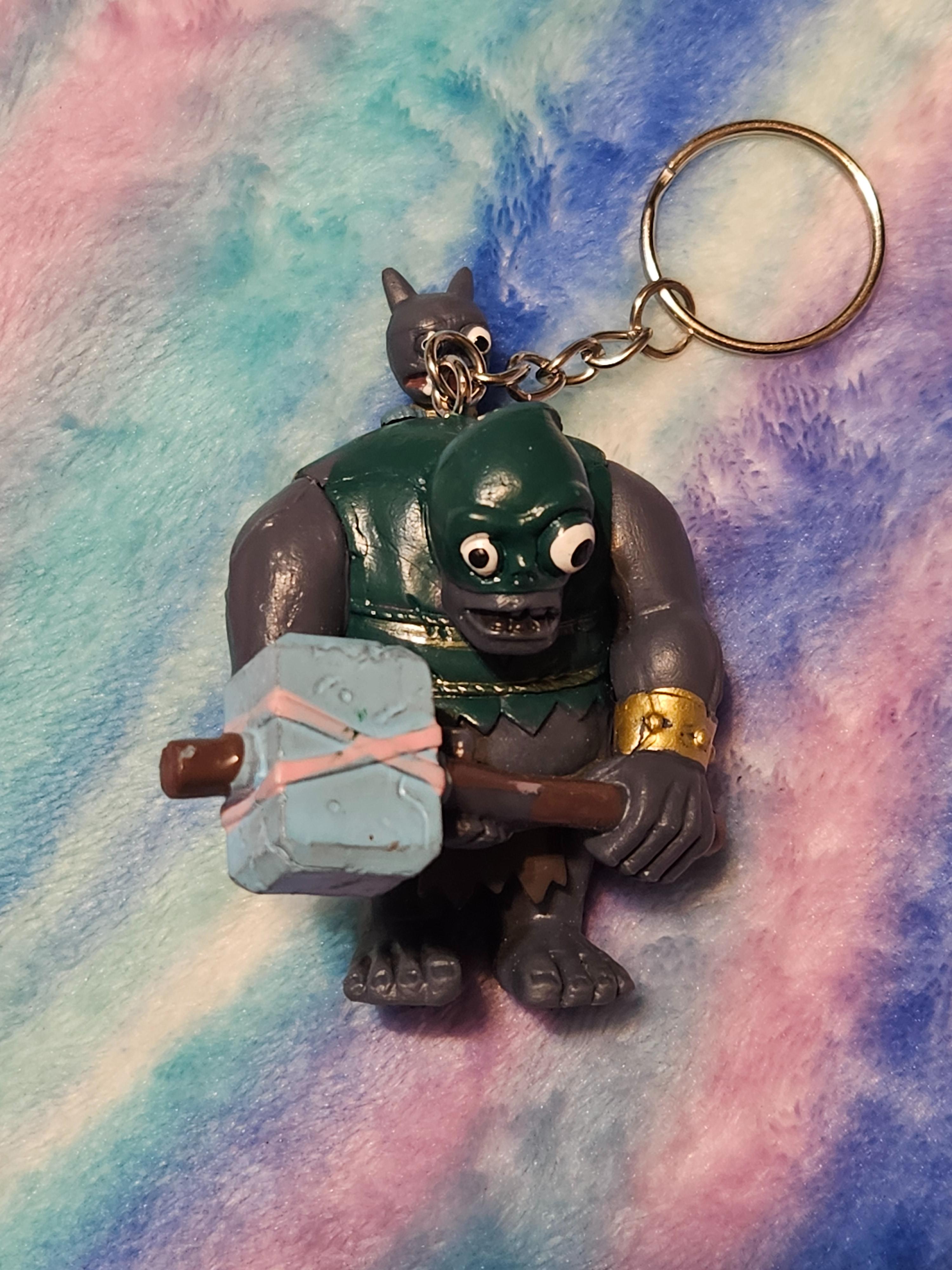 Handmade Plants Vs Zombies Authentic Mini Fig Keychain