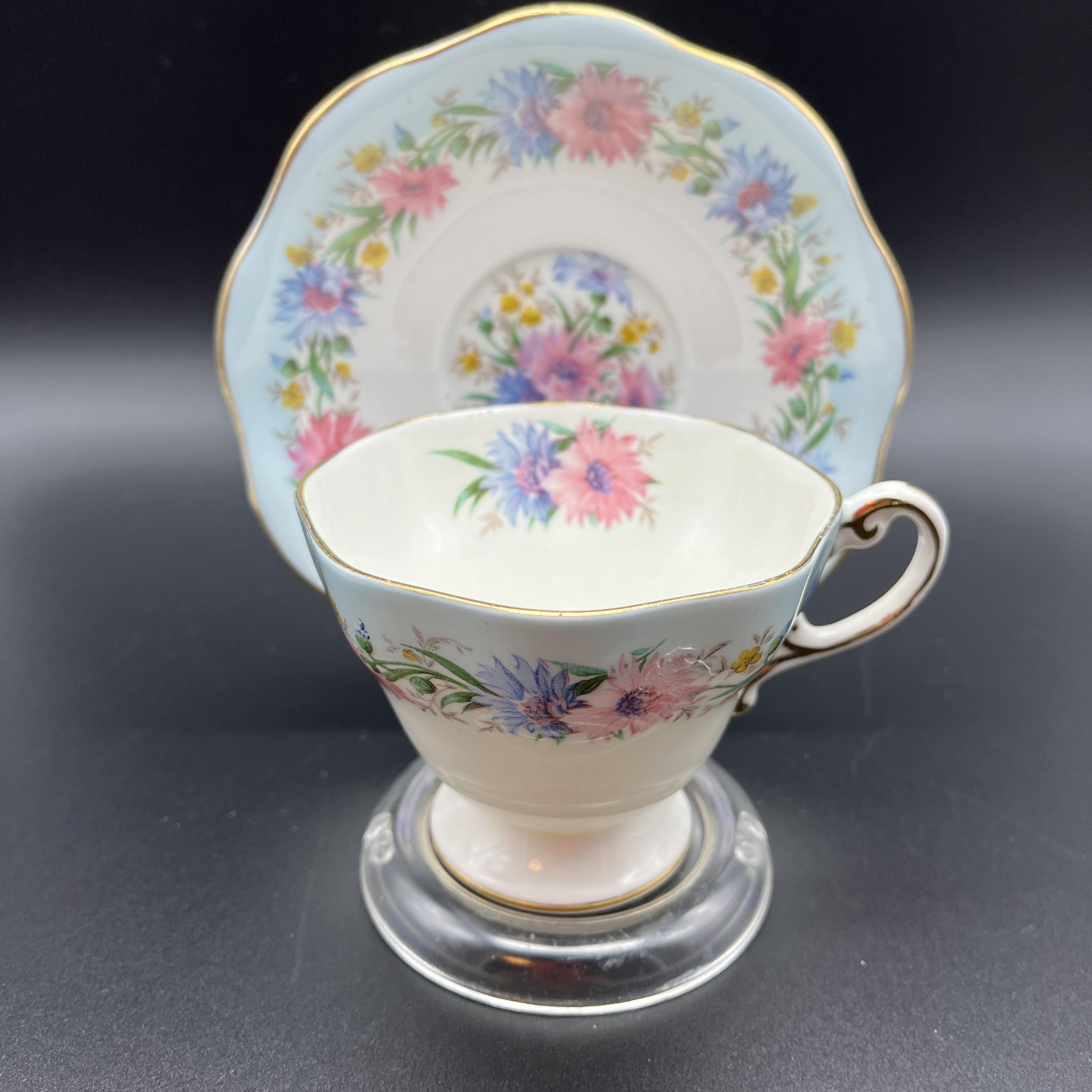 Foley Cornflower Tea Coffee Cup & Saucer