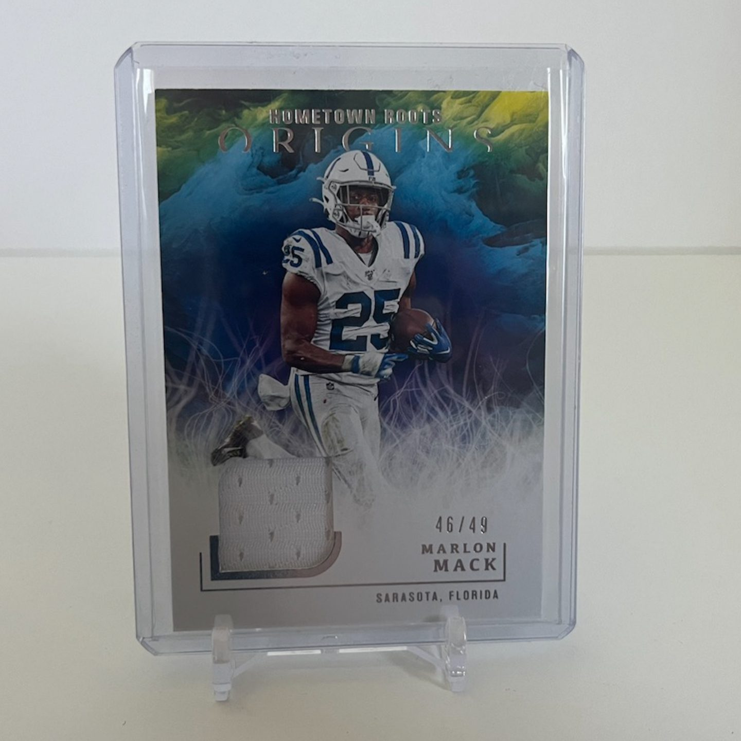 Marlon Mack Origins Patch #/49 - Indianapolis Colts