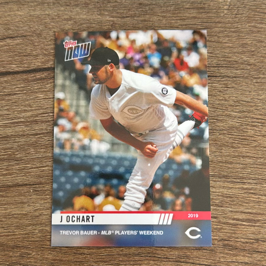 Trevor Bauer - J Ochart 2019 Topps Now Players Weekend Cincinnati Reds