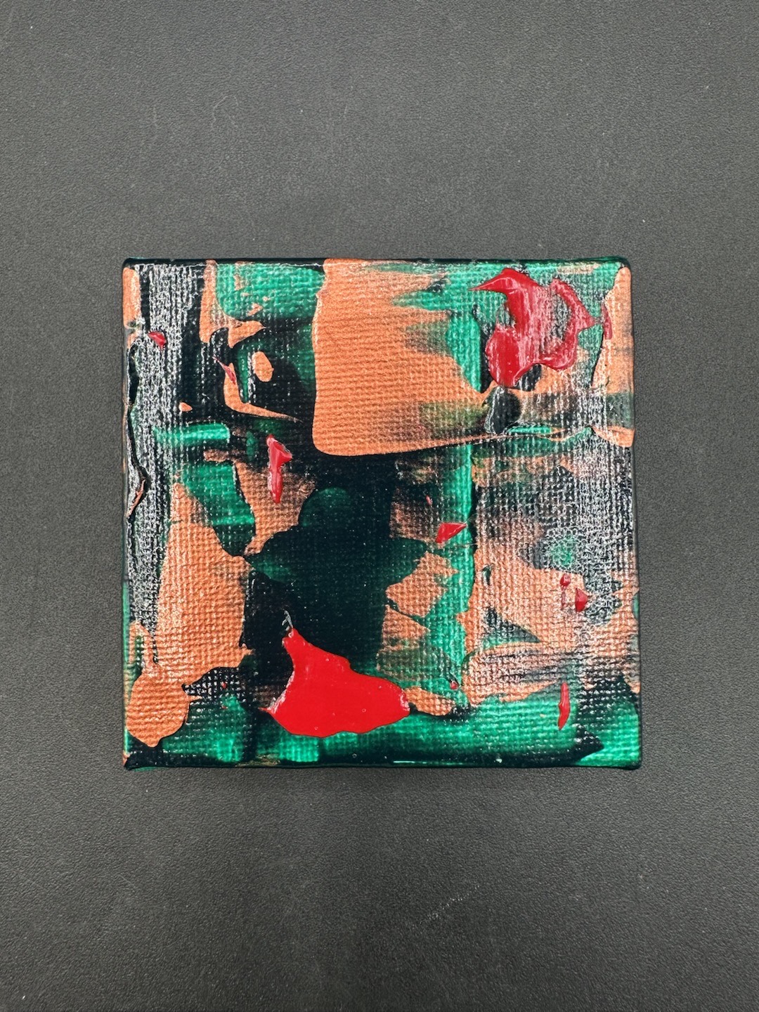 “Ice Box Art” Letter A - Miniature Abstract Painting, Made By Me, OOAK ...