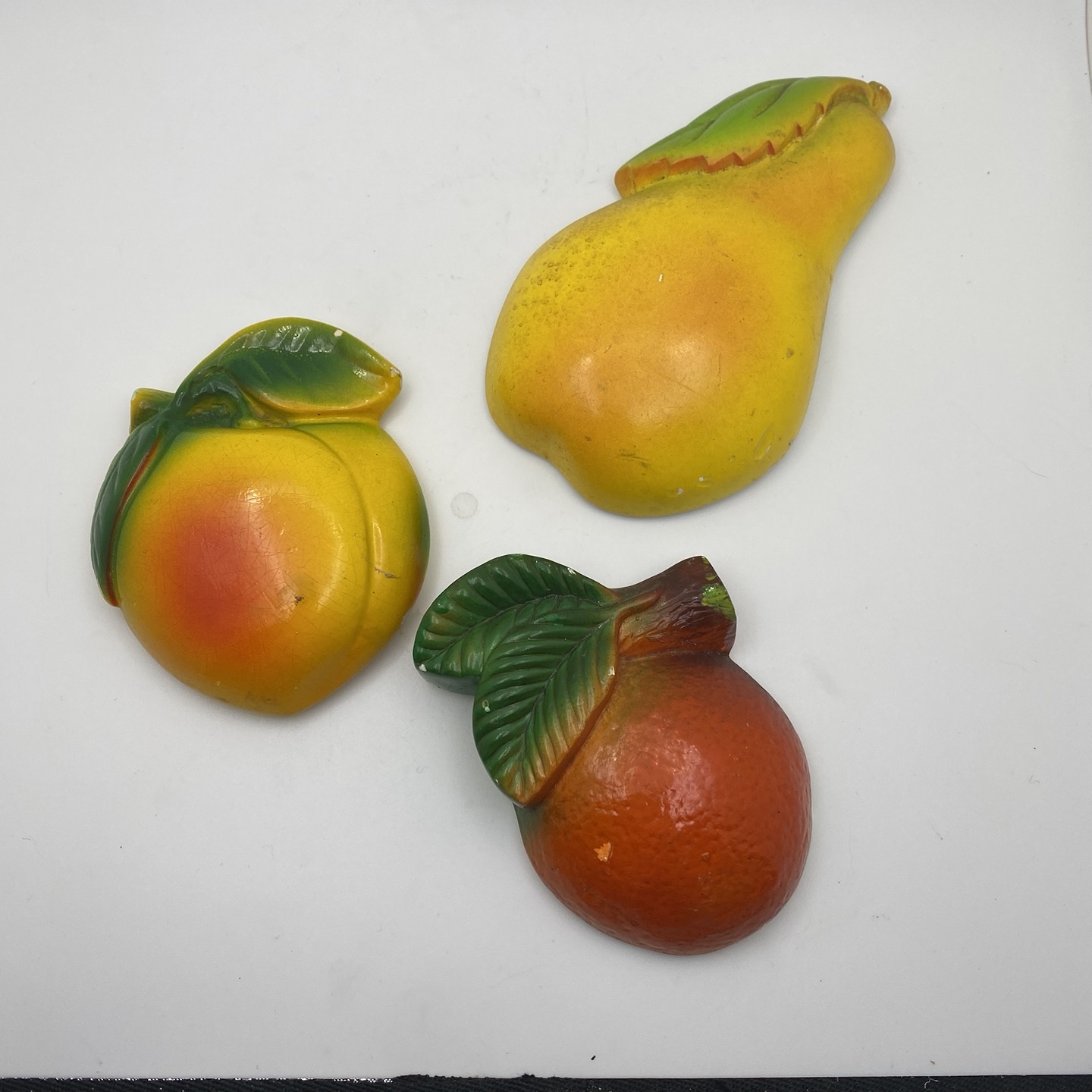 Chalk ware Fruit Kitchen Hangers