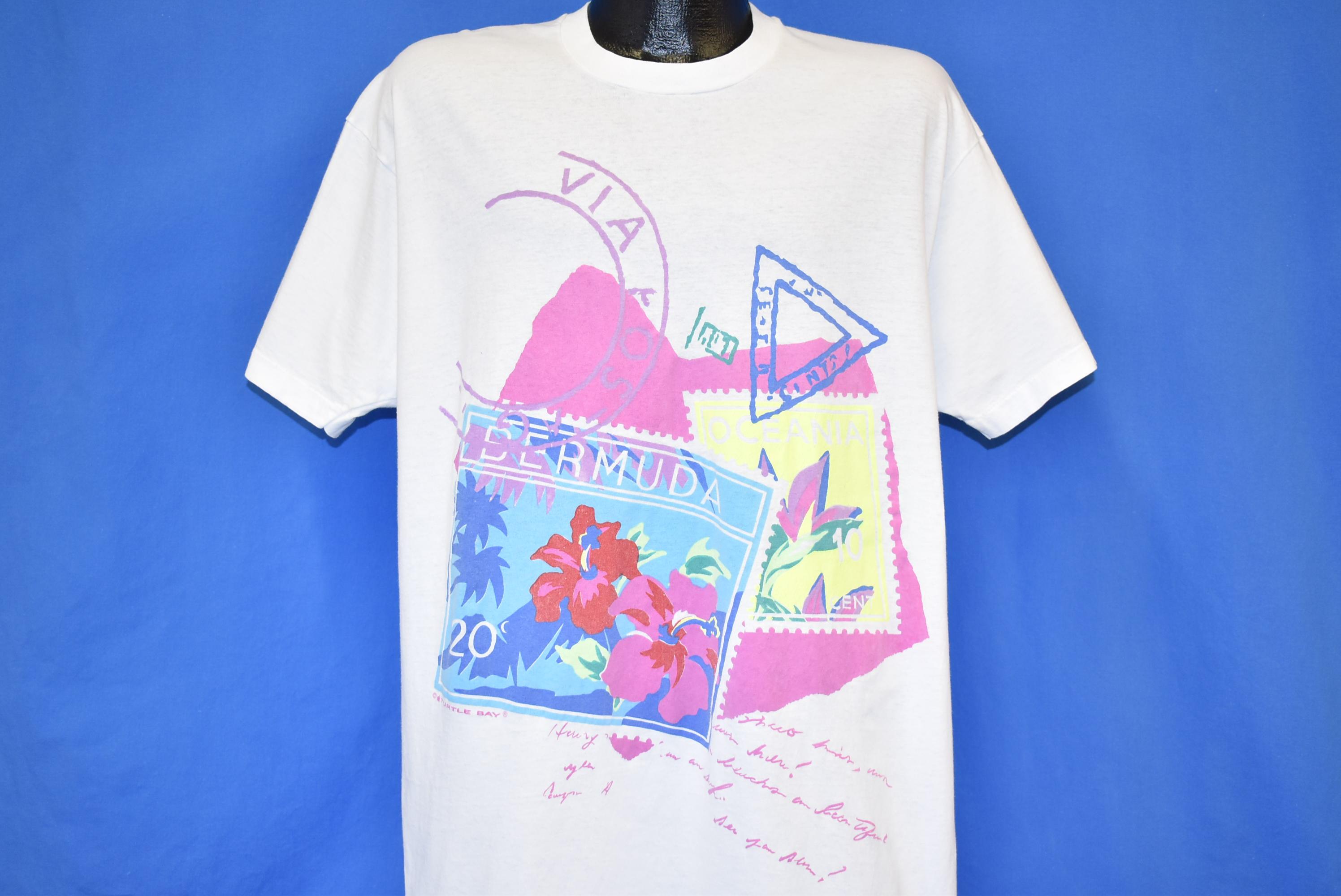 Bermuda Postage Stamps Vintage t-shirt Extra Large