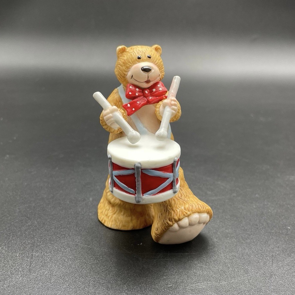 Bear Feet Family Howard Designs Marching Bear with Drum VTG Ceramic ...