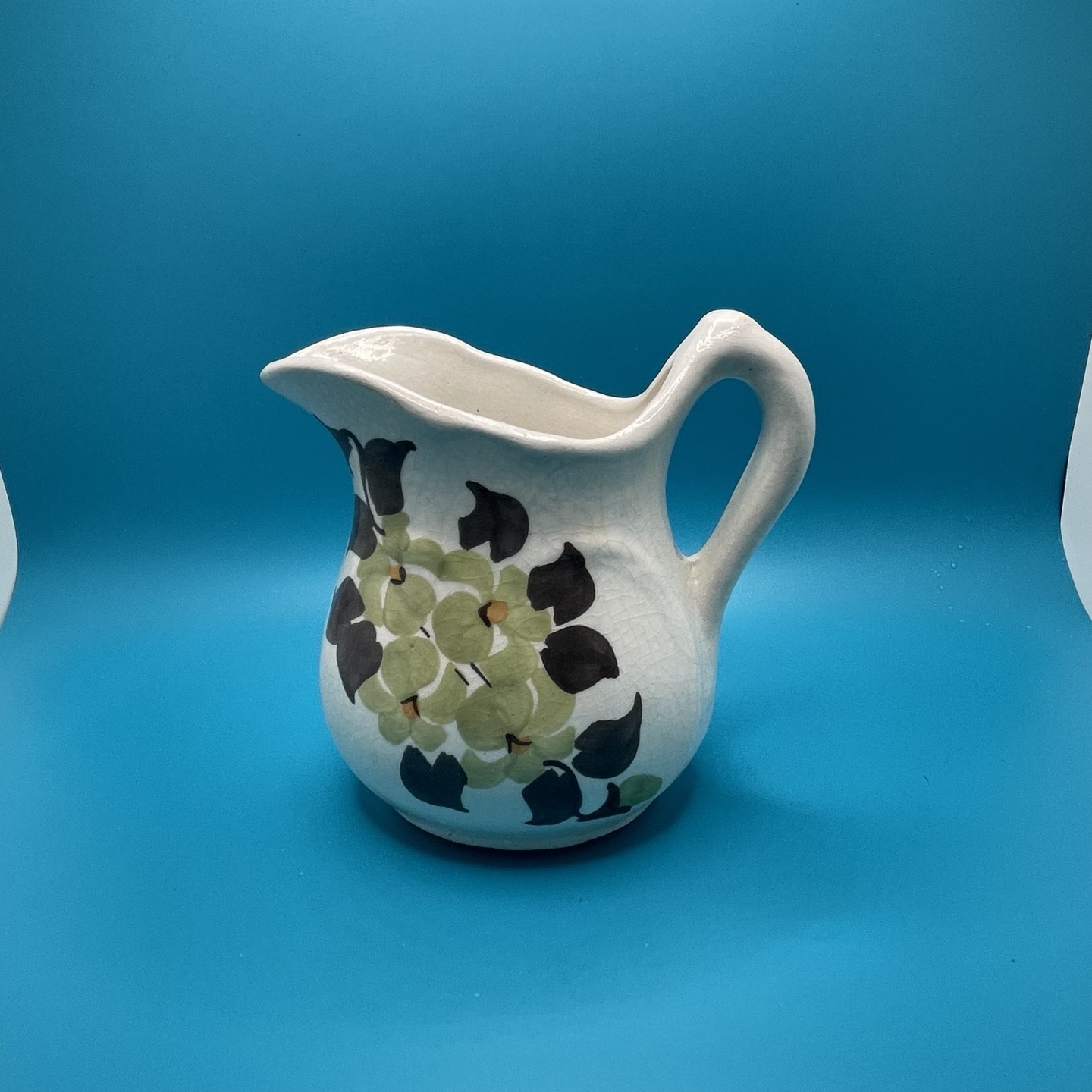 Vintage Cash Family Pottery Pitcher Vase Handpainted