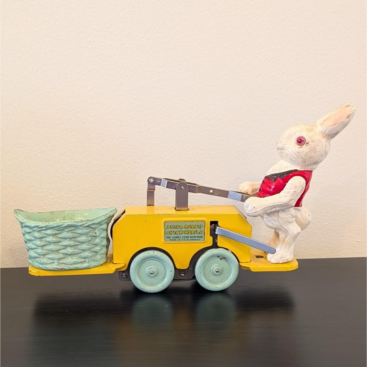 Vintage Lionel Peter Rabbit Chick Mobile Floor Wind Up Clockwork Toy ...