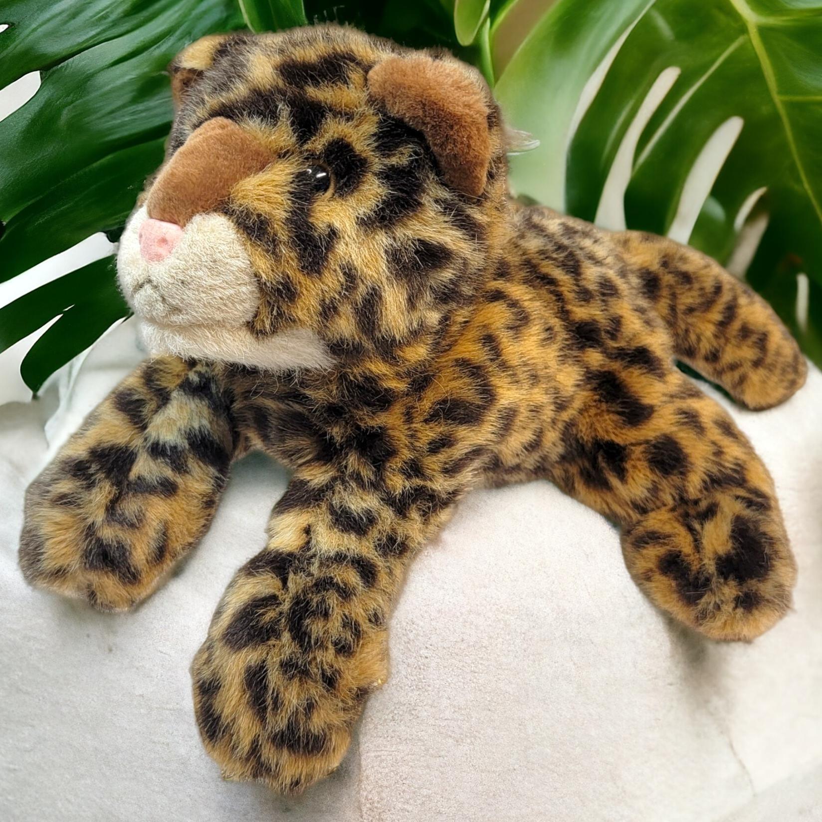 Vintage Cuddly Leopard Plush with Realistic Spots Aurora World San ...