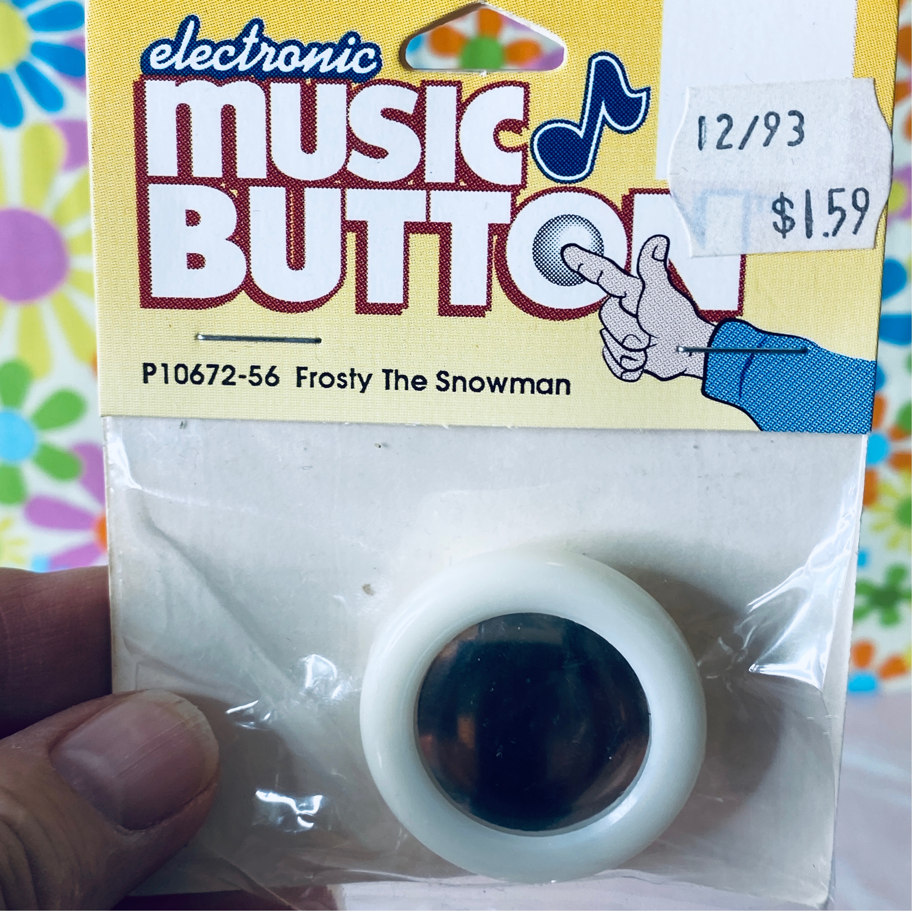 Vintage NOS Darice Electronic Music Button-Frosty The Snowman, Doll ...