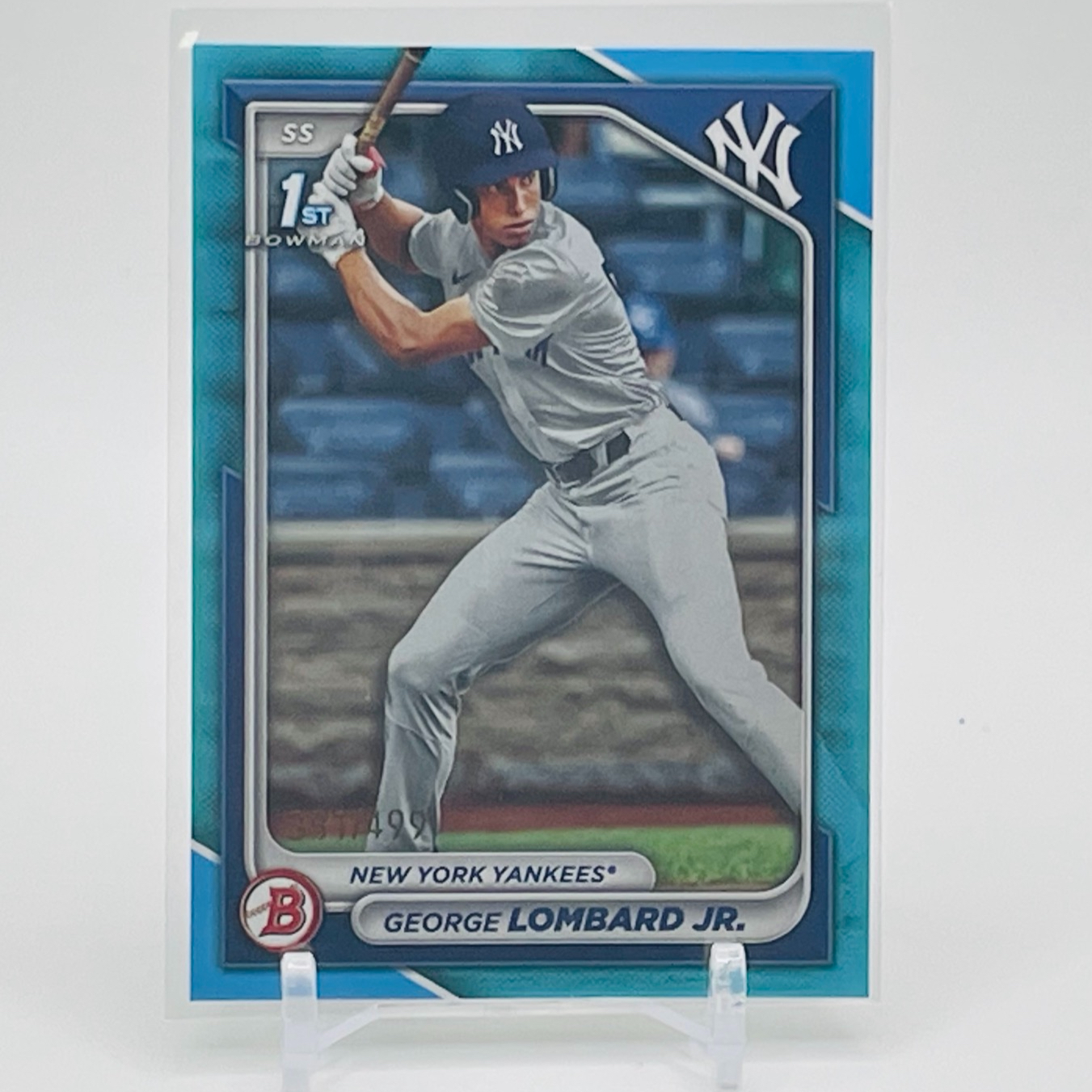 George Lombard Jr. 2024 1st Bowman Sky Blue /499