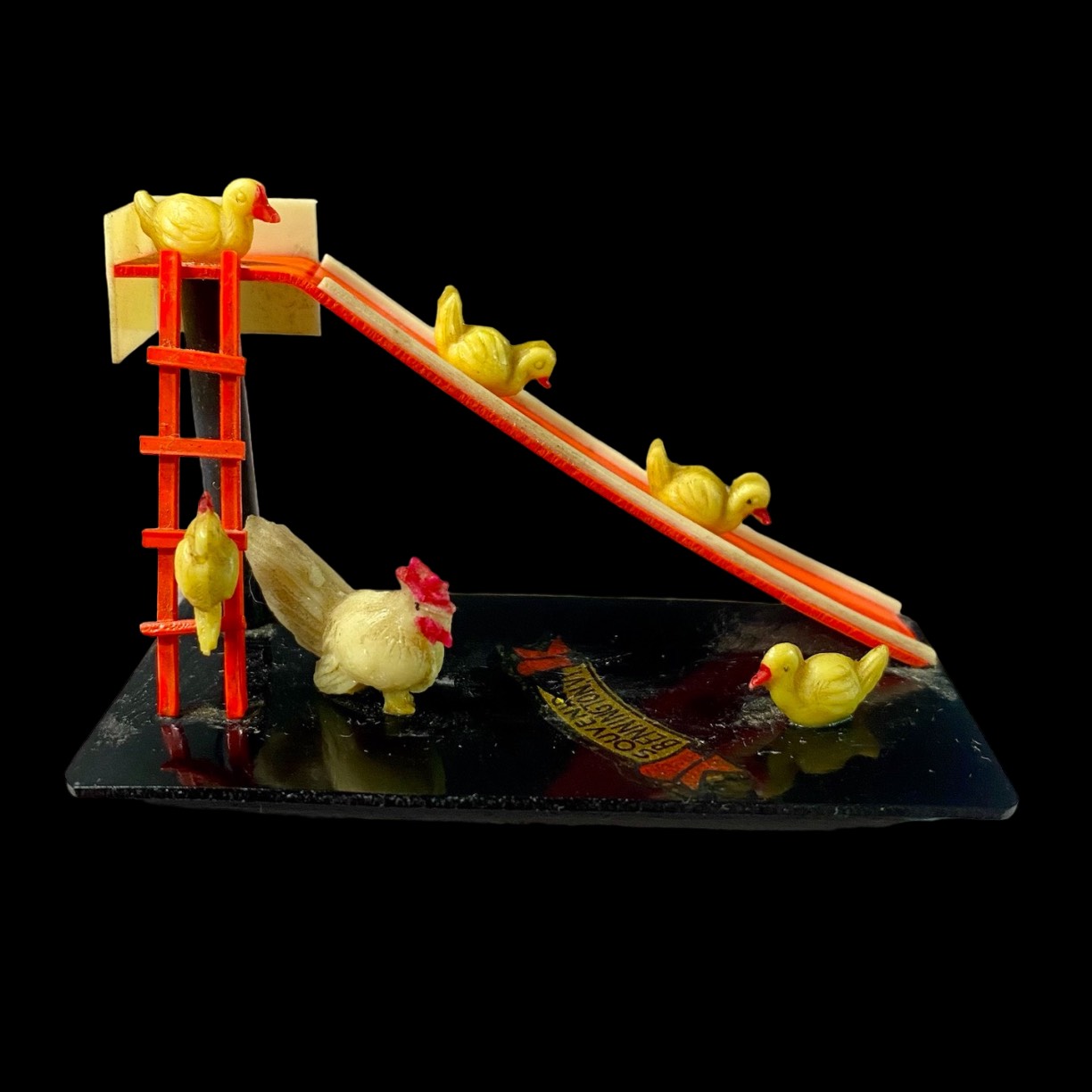 Plastic Chicken Slide Souvenir