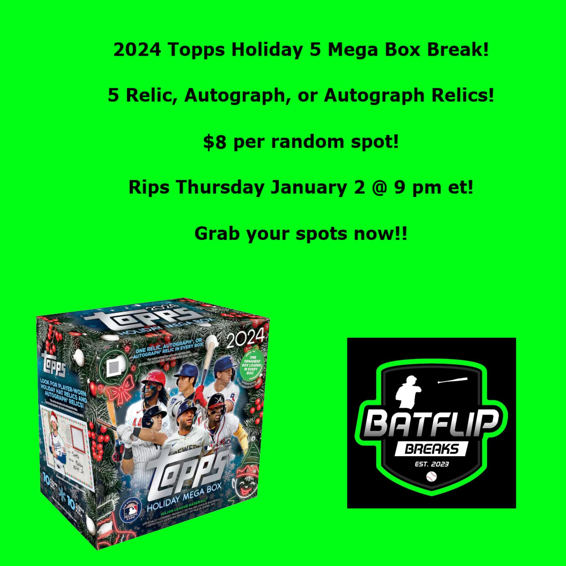 2024 Topps Holiday Mega 5 Box Rip!