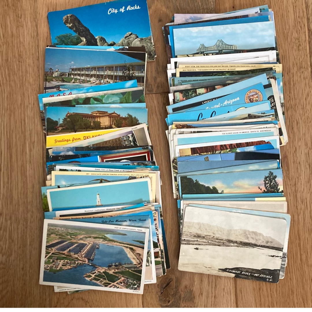 Set of 180 postcards from the 1930’s 1940’s 1950’s and 1960’s