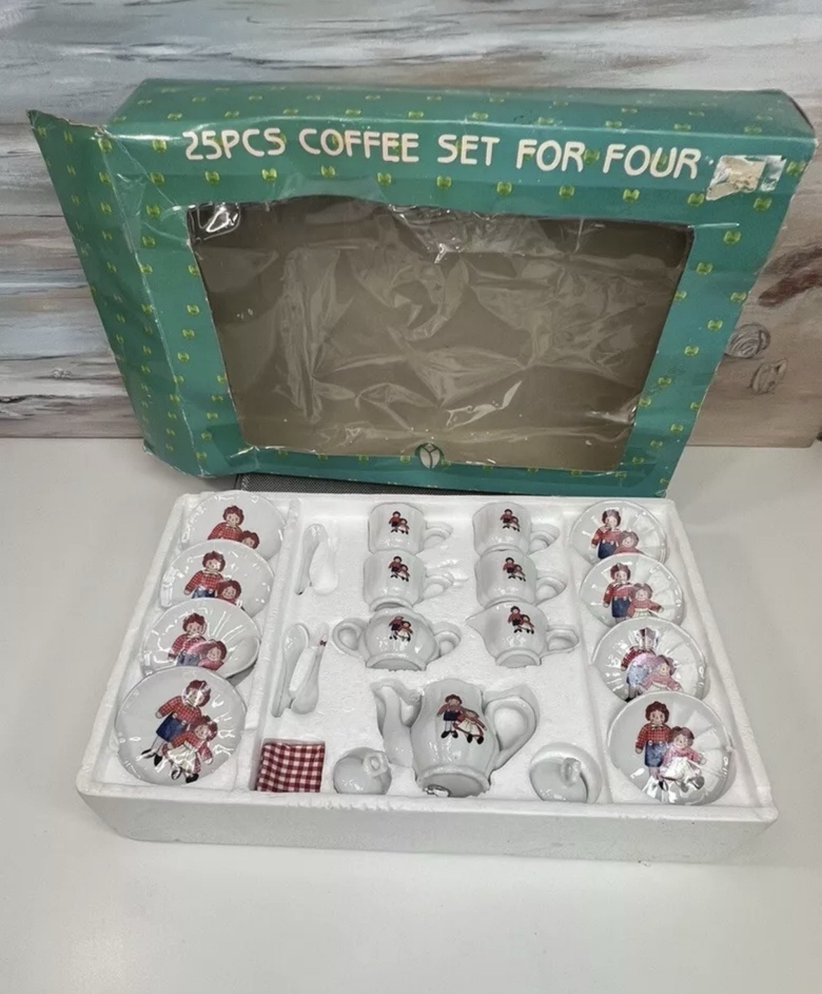 Raggedy Ann & Andy Tea Set
